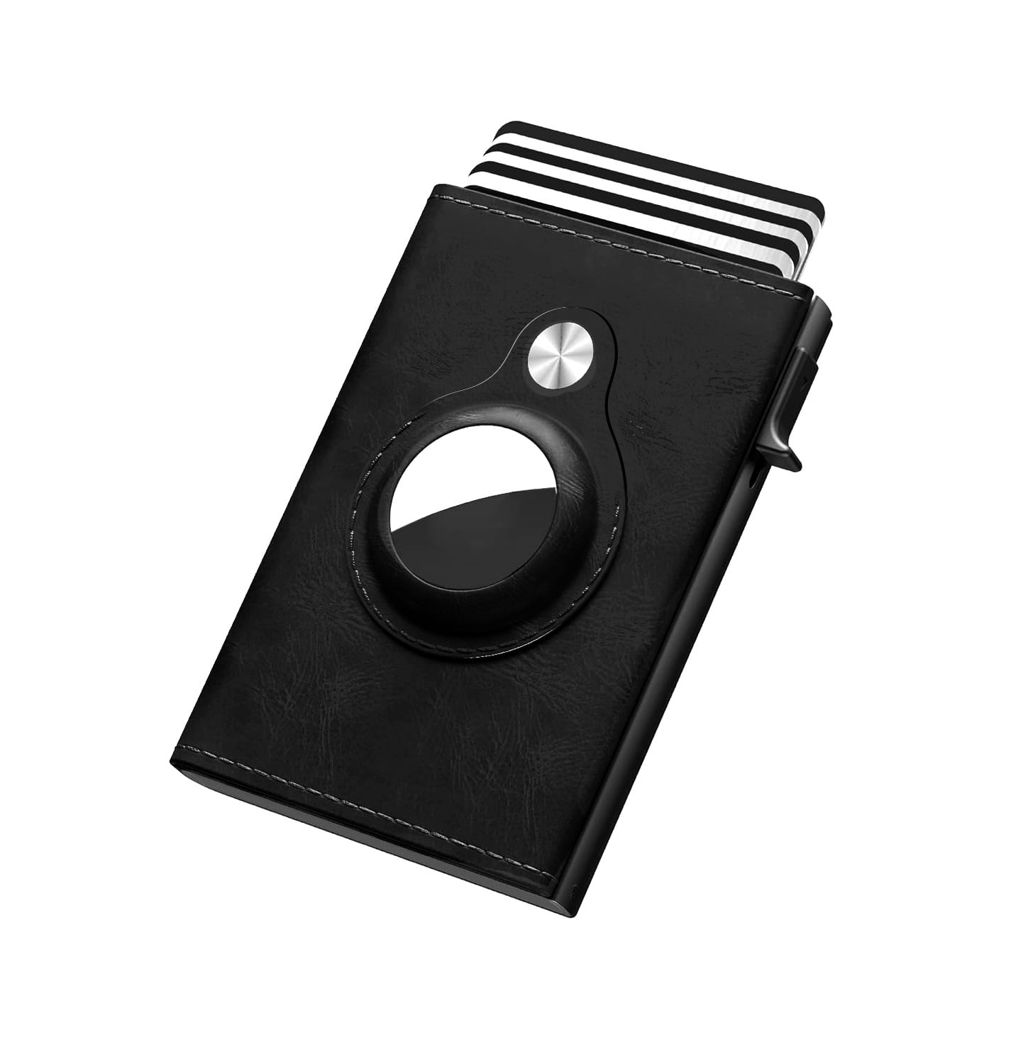 Mens Wallet Card Holder for AirTag: Leather Smart Wallet for Men ...