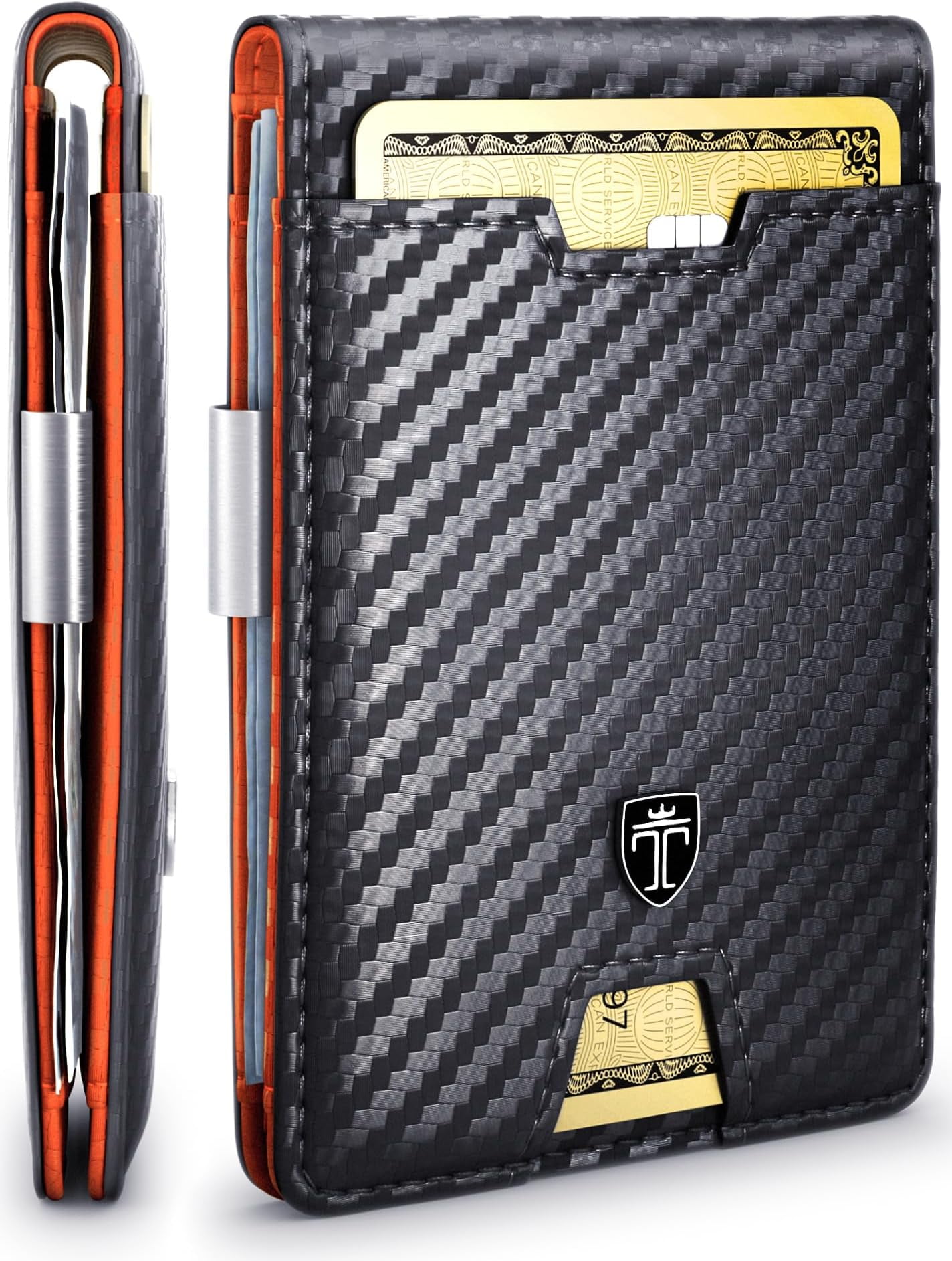 Mens Wallet with Clip AUSTIN Blocking Bifold Credit Card Holder for Men ...