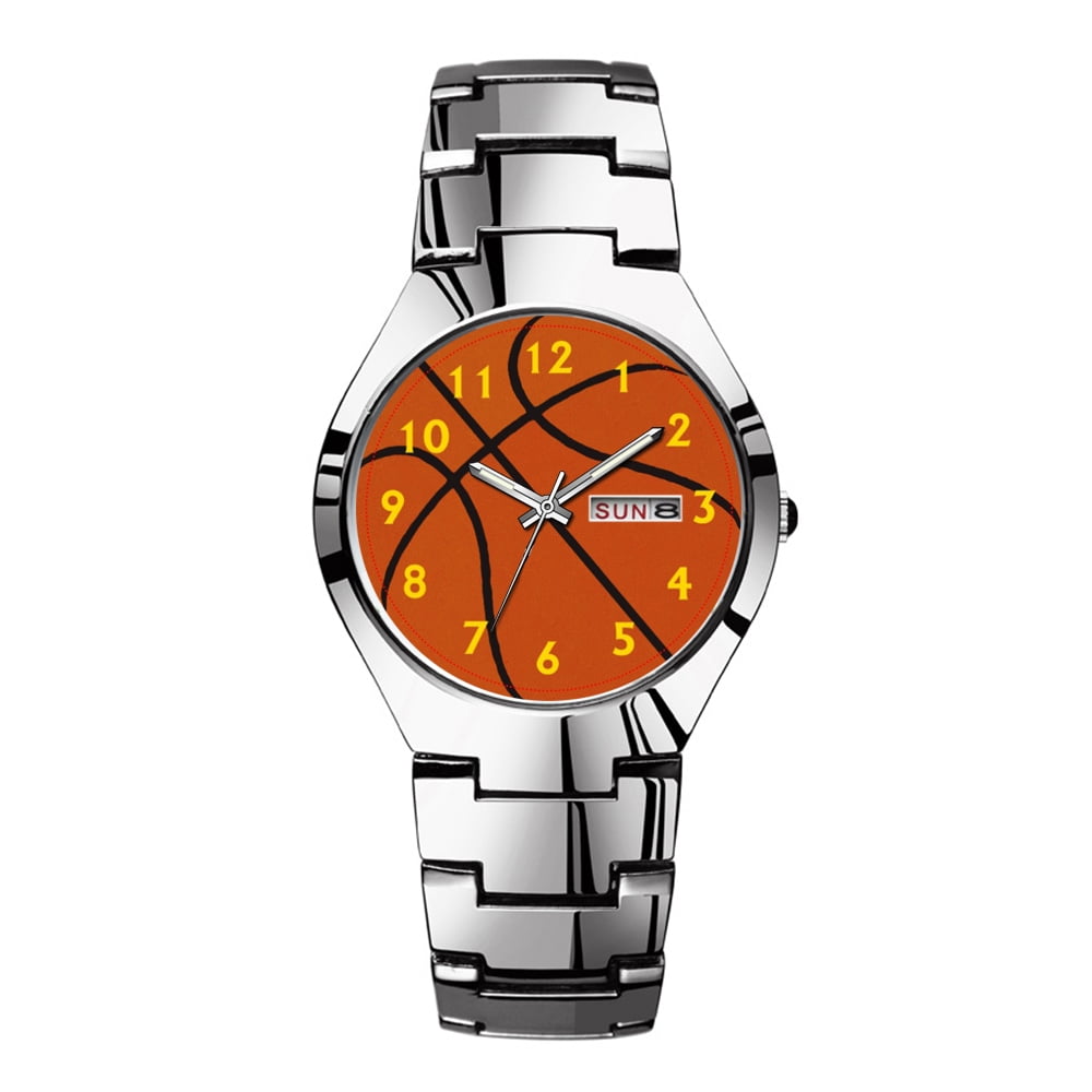 Mens Watches Silvery Steel Band Top Brand Waterproof Japan Quartz Watch ...