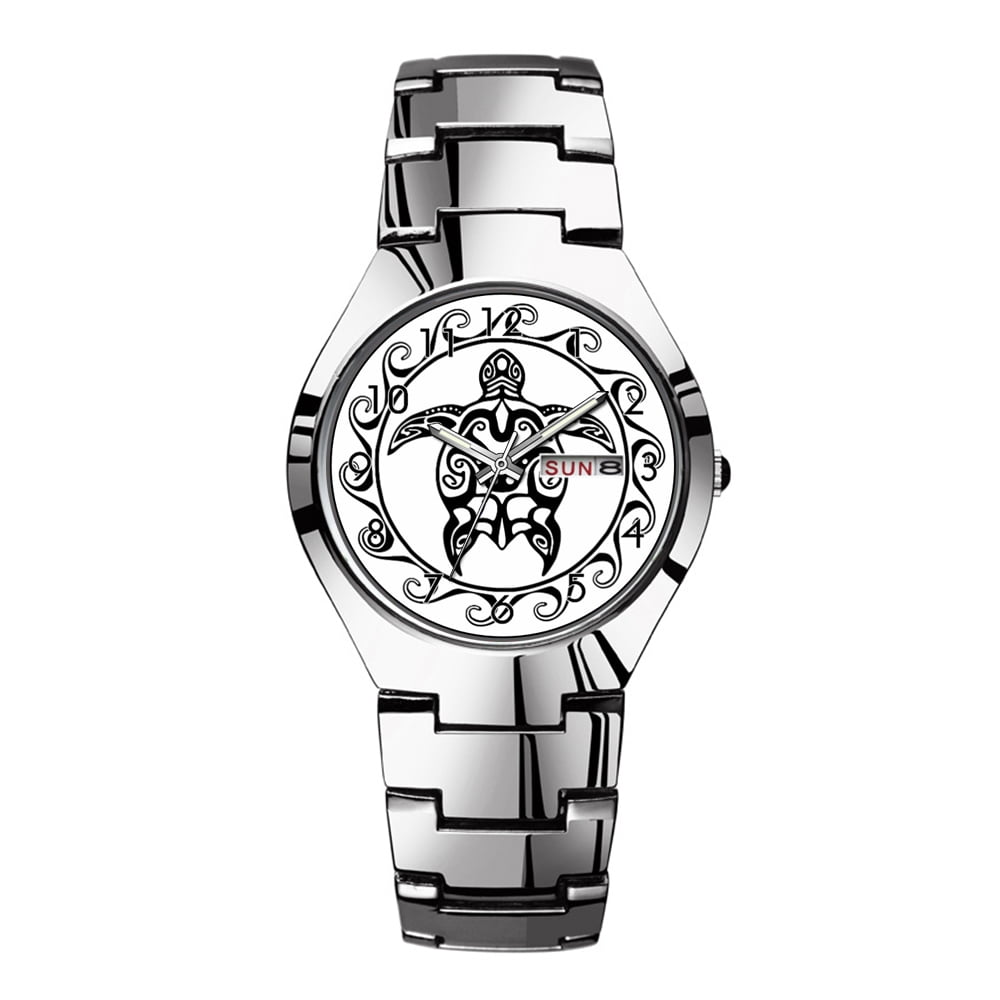 Mens Watches Silvery Steel Band Top Brand Waterproof Japan Quartz Watch ...