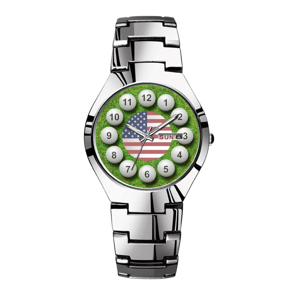 Mens Watches Silvery Steel Band Top Brand Waterproof Japan Quartz Watch ...