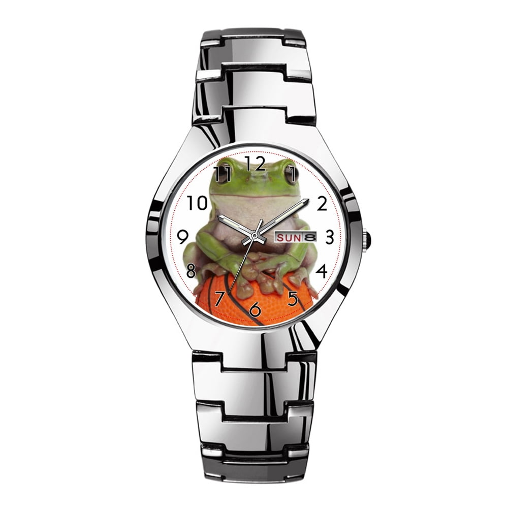 Mens Watches Silvery Steel Band Top Brand Waterproof Japan Quartz Watch ...