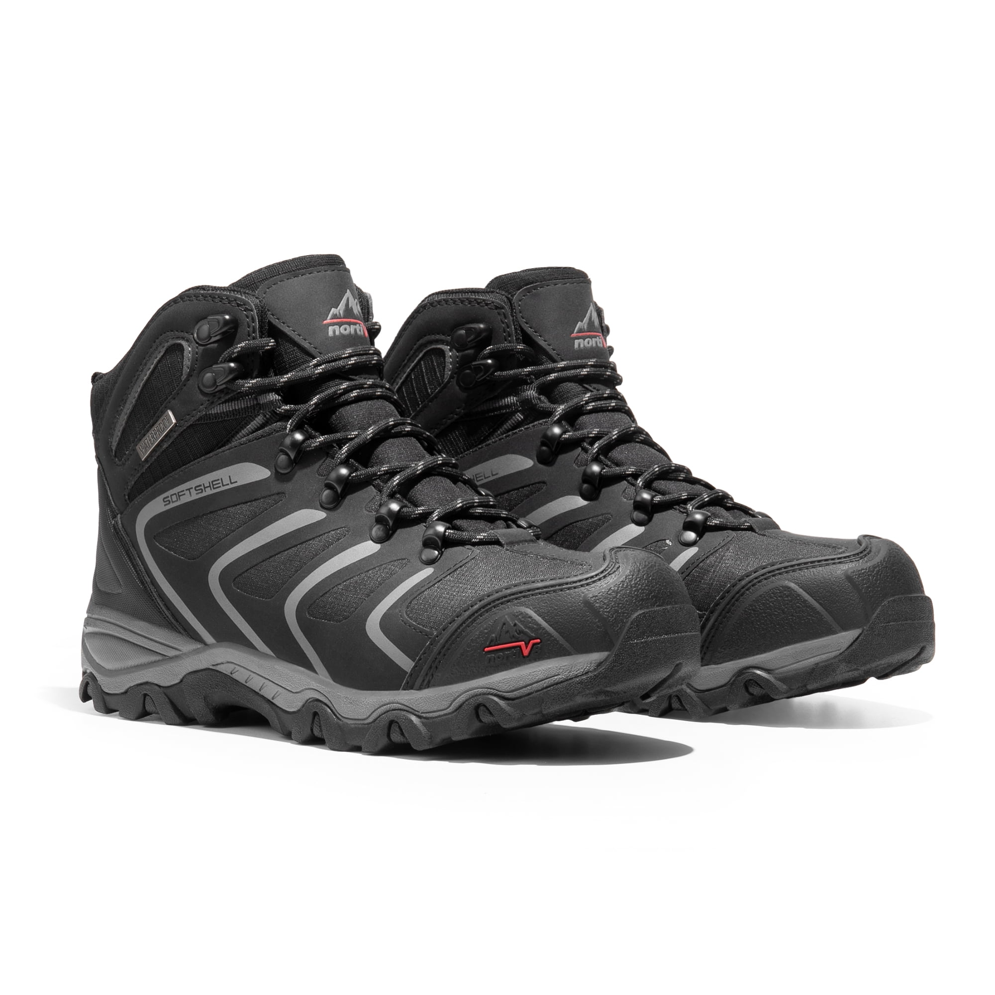 Mens Waterproof Ankle-High Hiking Boots - Lightweight Outdoor Shoes for ...