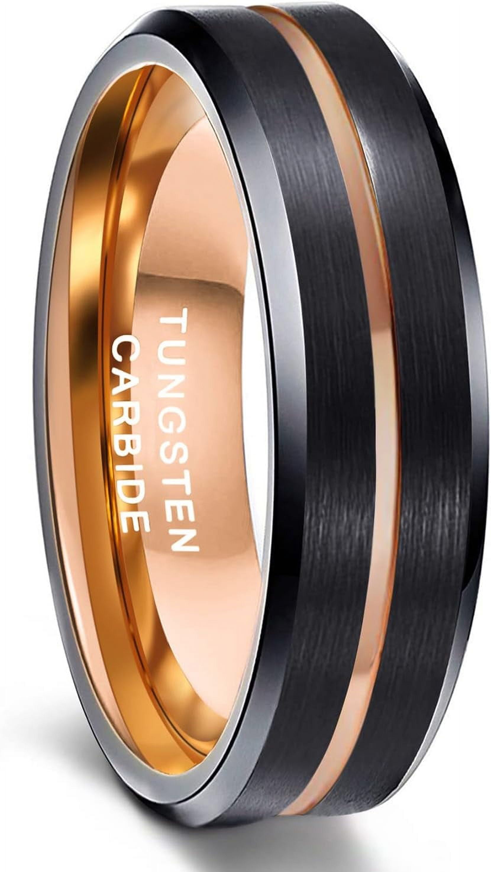 Mens Wedding Band Tungsten Rings for Men, 6mm 8mm 10mm Comfort Fit ...
