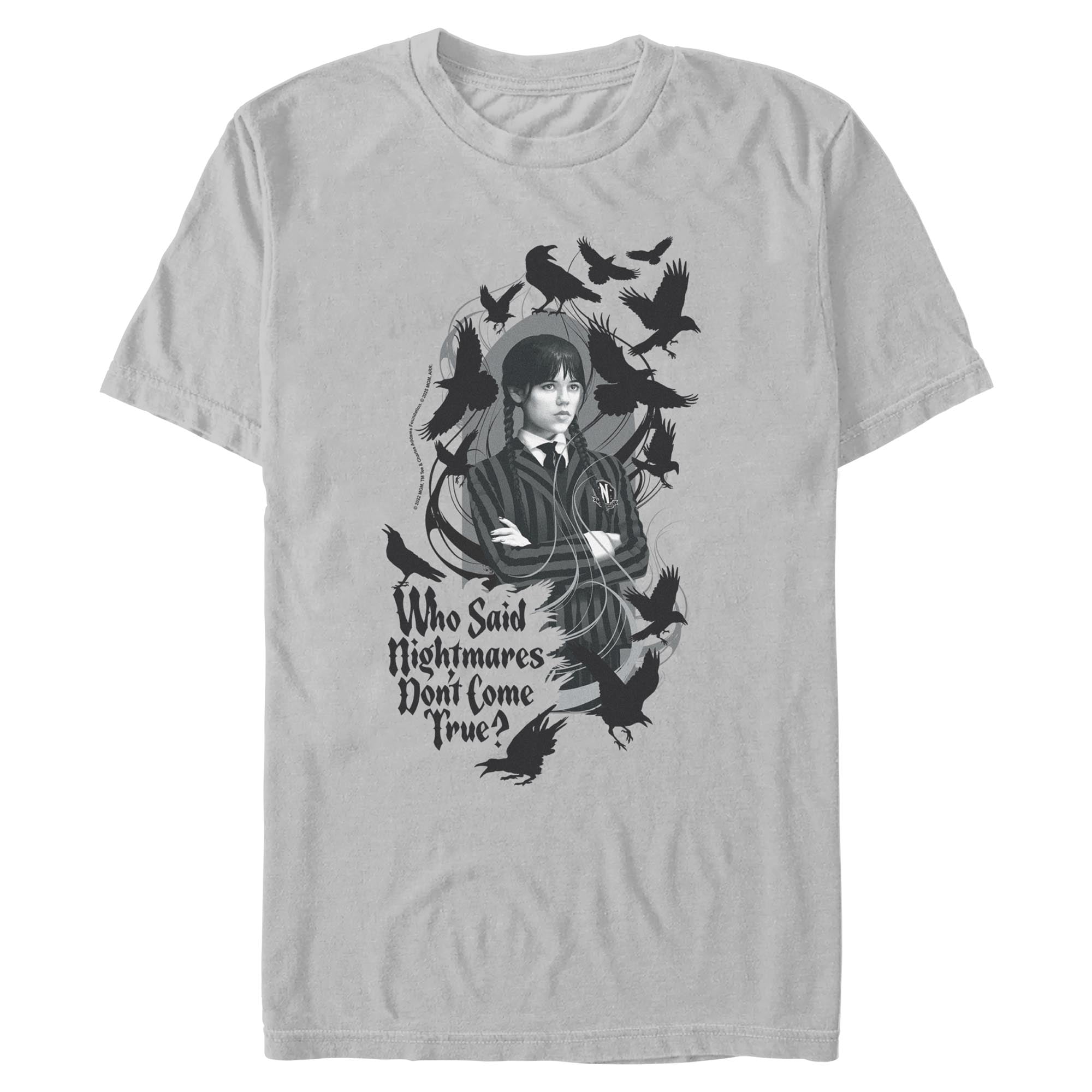 Mens Wednesday Who Said Nightmares Don't Come True T Shirt - Walmart.com