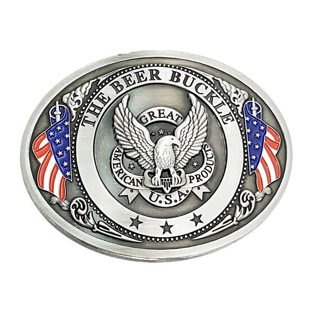 Mens Western Belt Buckle Silver Belt Buckles Simple Cowboy Belt Buckle ...