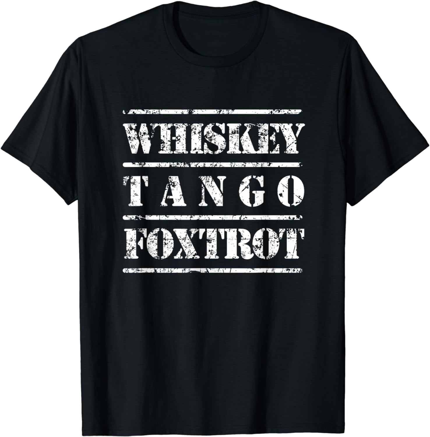 Mens Whiskey Tango Foxtrot T-Shirt Military design - Walmart.com