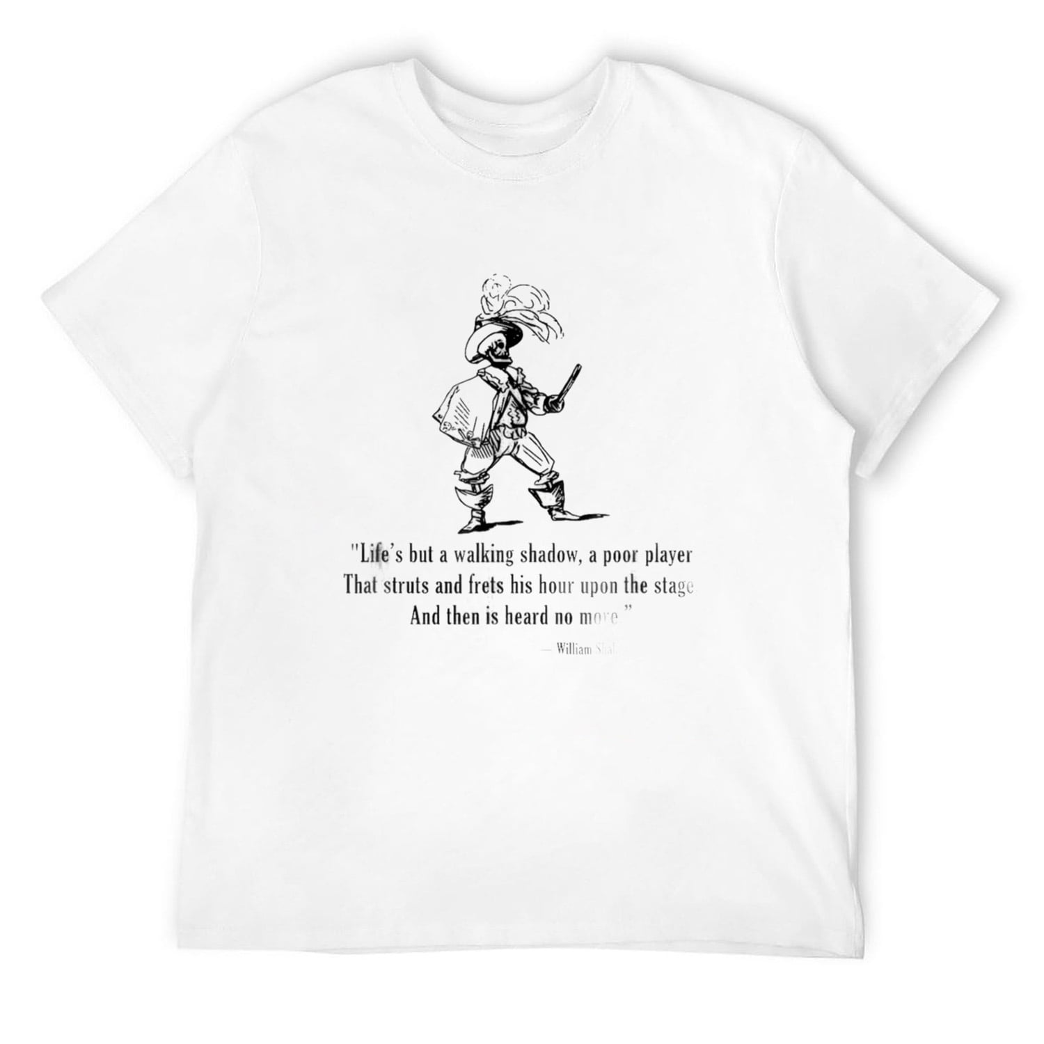 Mens William Shakespeare Macbeth English Drama Death Theatre T-Shirt ...