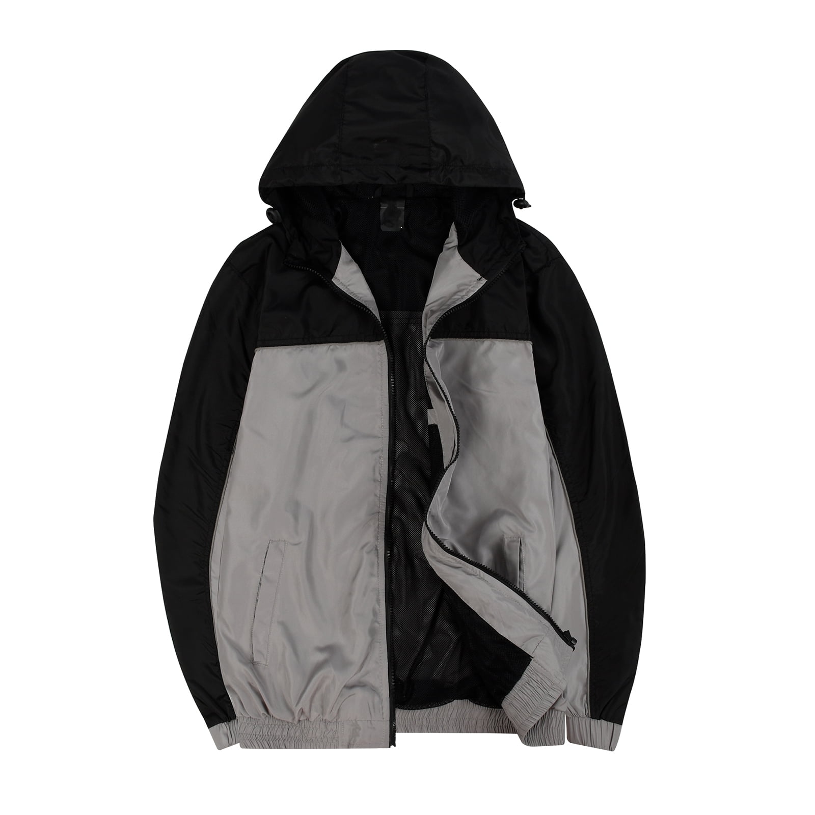 Mens Windbreaker Jacket Lightweight Water-Resistant Wind Breakers ...