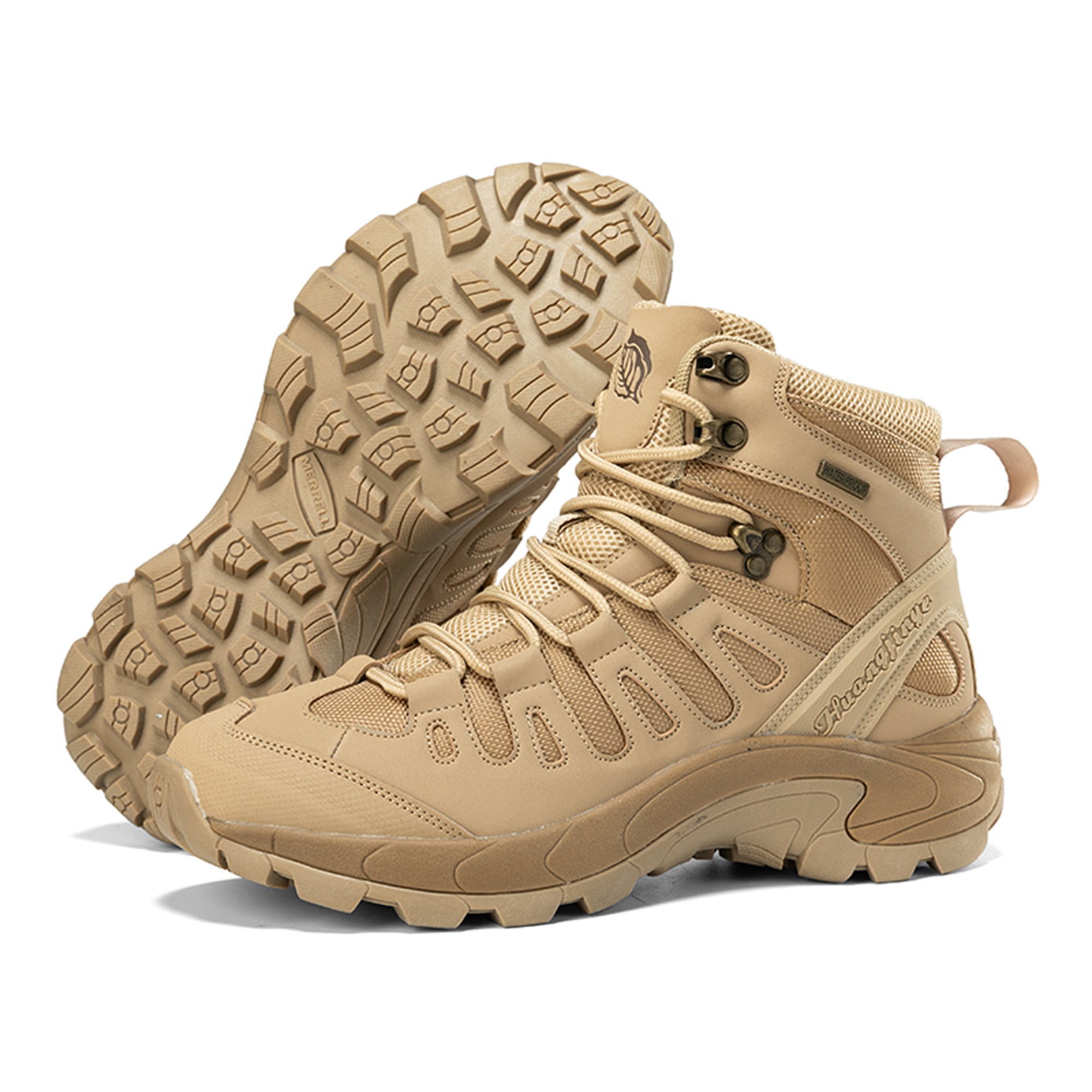 Mens Winter Boots Waterproof Snow Boots Fur Lined Warm Hiking Snow ...