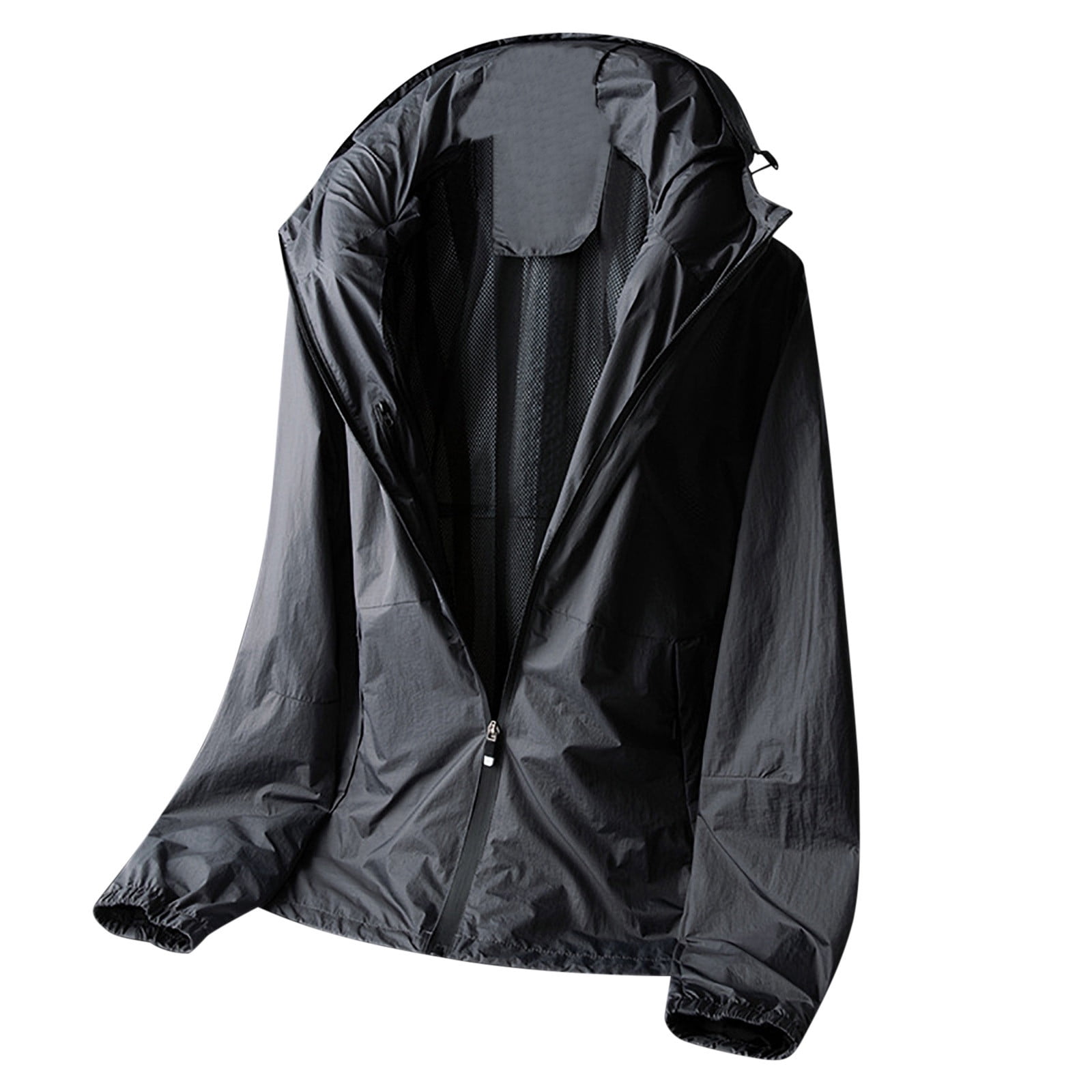 Mens Winter Coat Mens Hooded Outdoor Jacket Inflatables Hidden Pillow ...