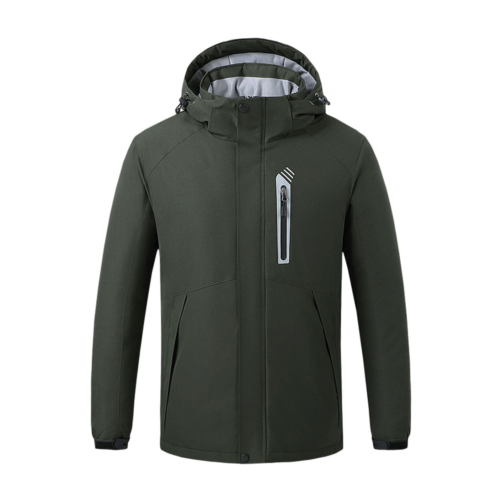 Mens Winter Heated Coats Windbreaker Single Control 8 Heating Suit ...