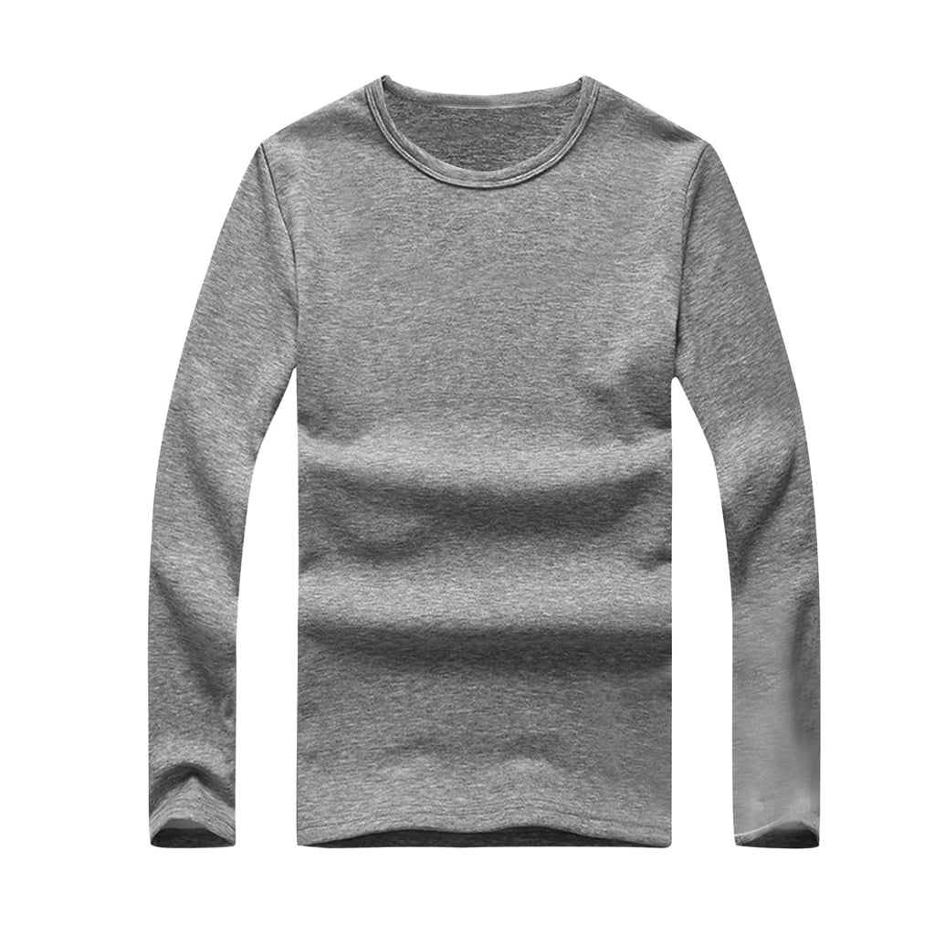 Mens Winter Thermal Fleece Lined Top Bottoming Shirts for Winter Cold ...