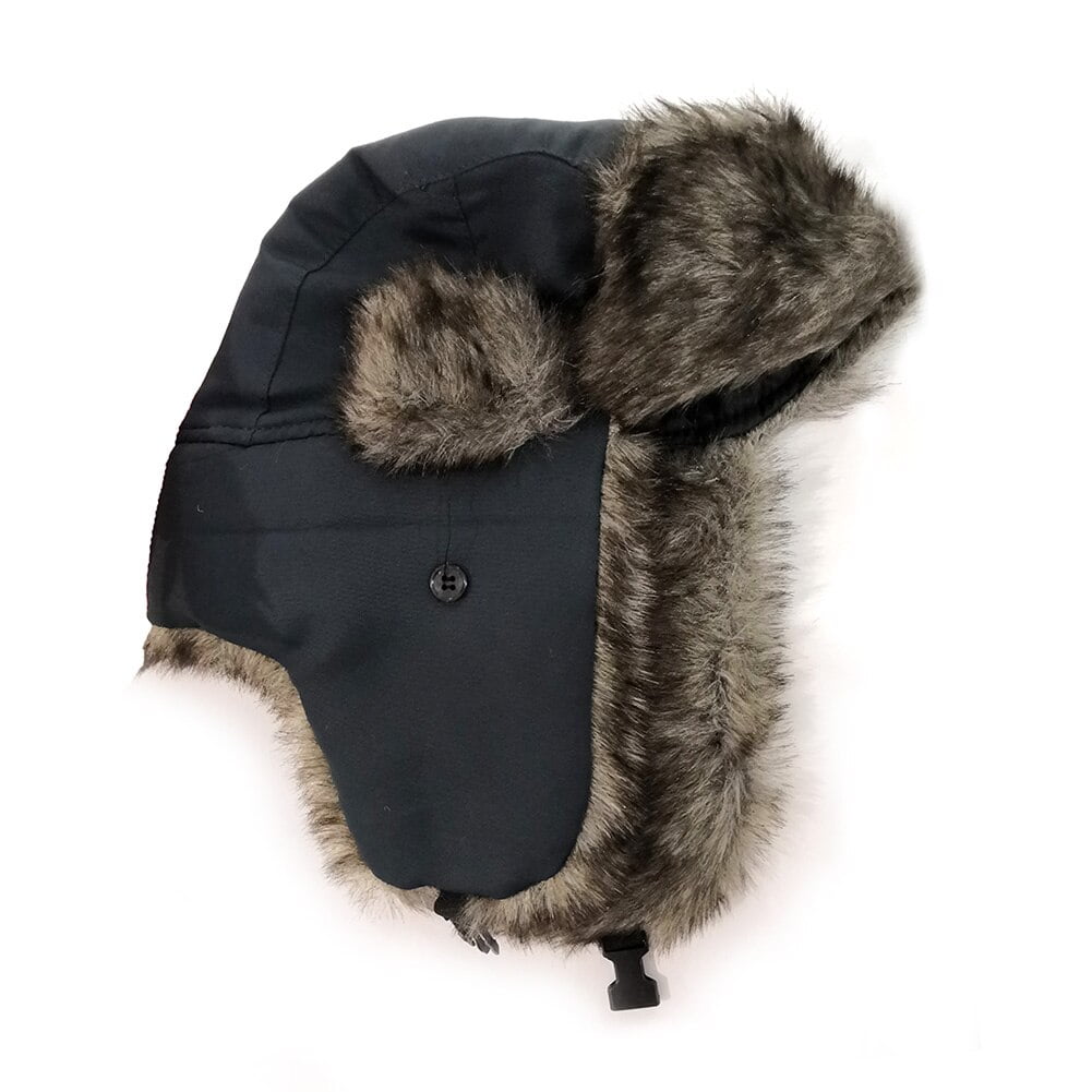 Mens Women Unisex Warm Trapper Aviator Trooper Earflap Winter Flaps Ski ...
