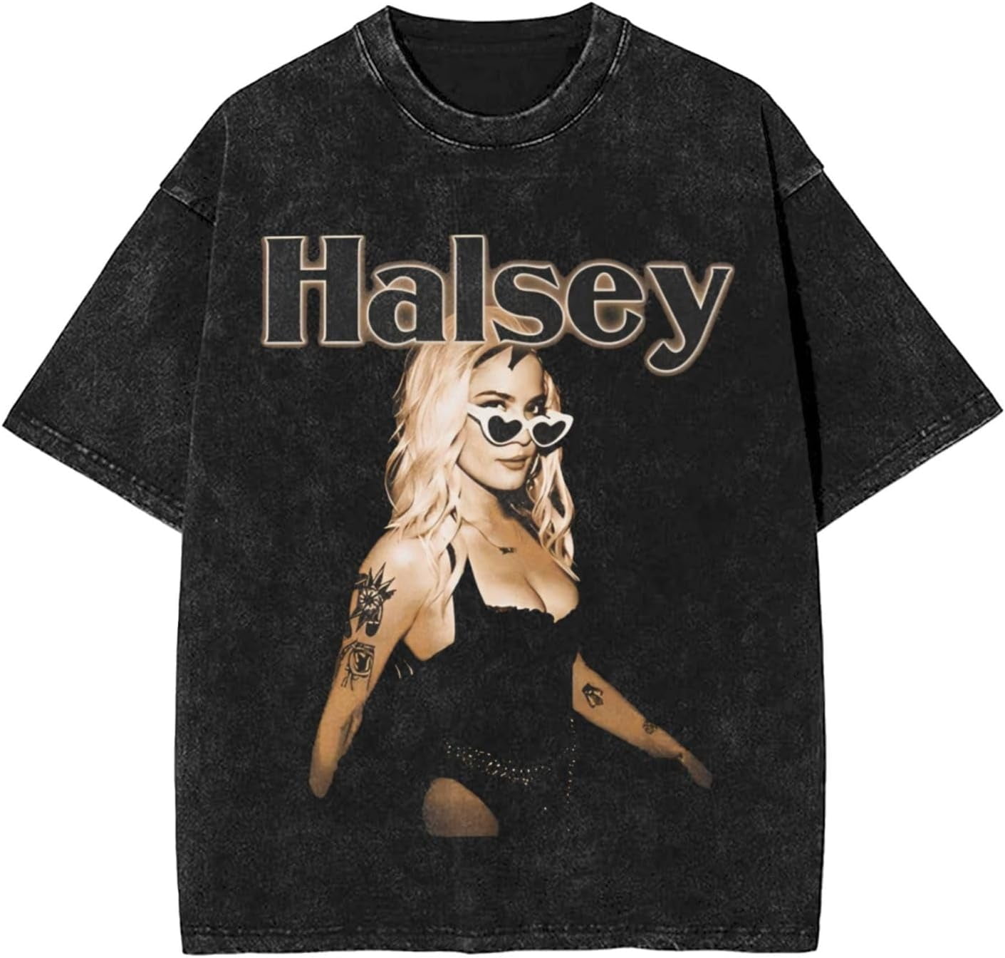 Mens/Womens 2025 Music Tour Retro Tops, Unique Halsey Collection Cotton ...