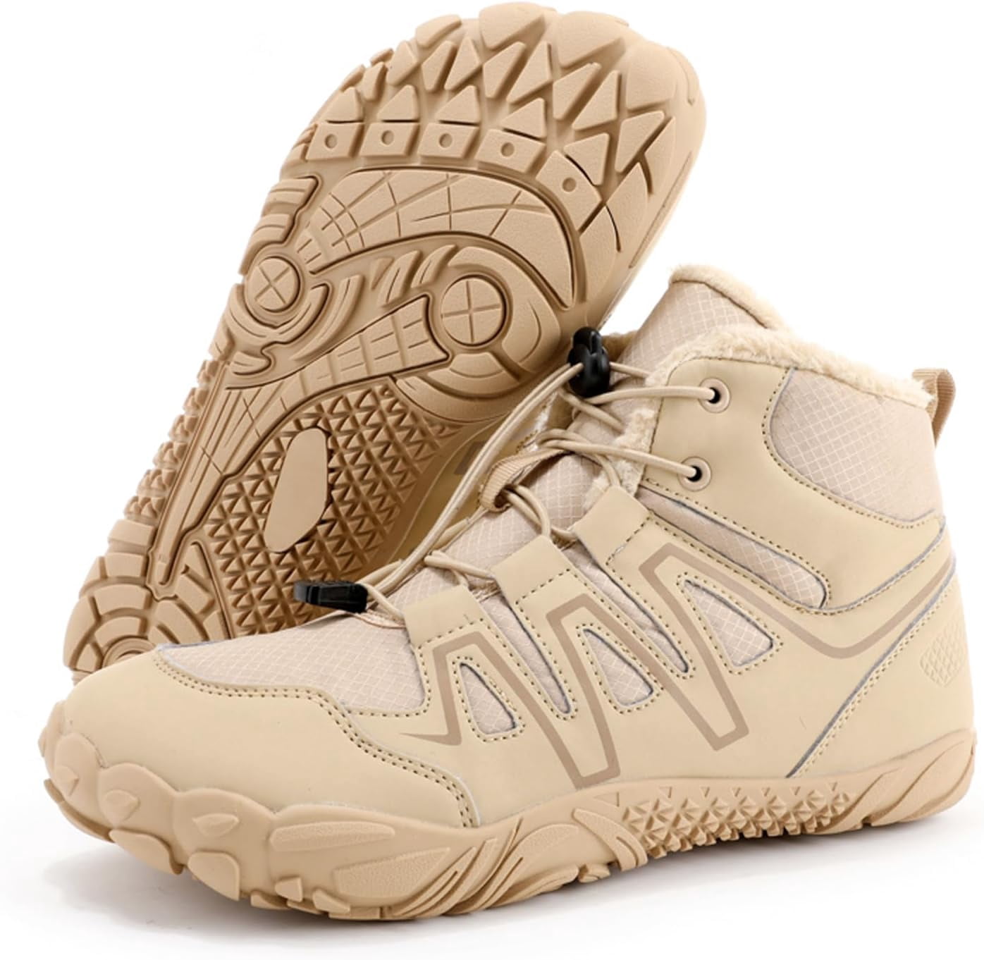 Mens Womens Barefoot Winter Boots with Wide Toe Box Minimalist Five ...