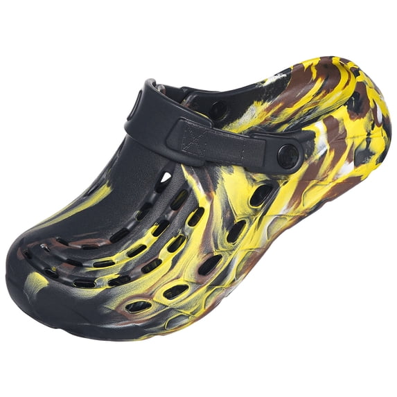 Mens Womens Garden Clogs Shoes with Arch Support Unisex Gardening Slip ...