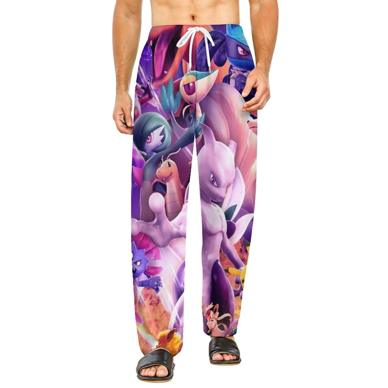 Mens Womens Pokemon Pajama Pants Lounge Pants Soft Pajama Bottoms With ...