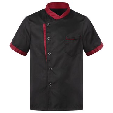 Chef Coat Cooking with Pocket Cooker Long Sleeve Waiter Waitress ...