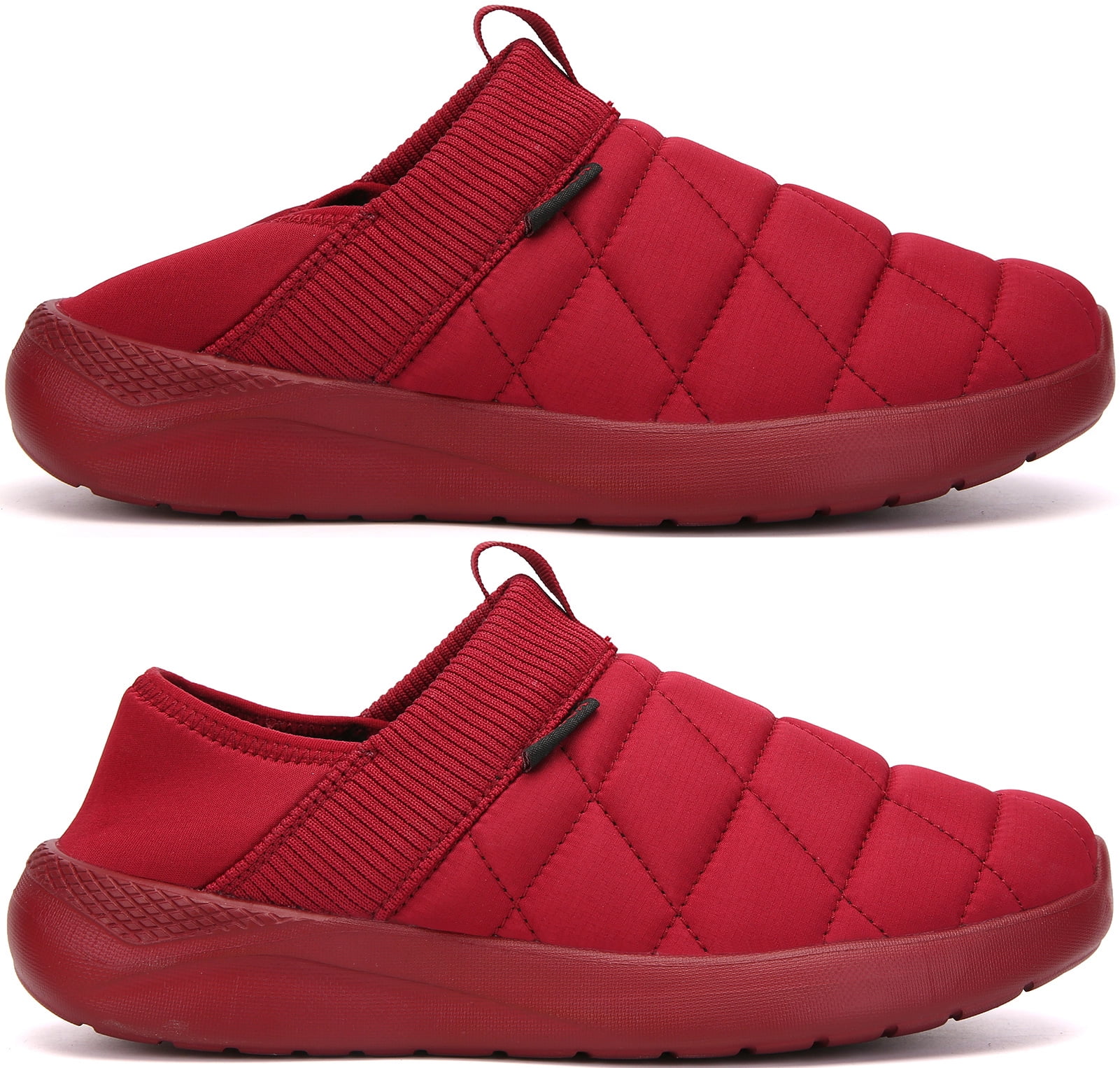 Mens Womens Slippers Indoor House Shoes Plush Slip on Outdoor Garden ...