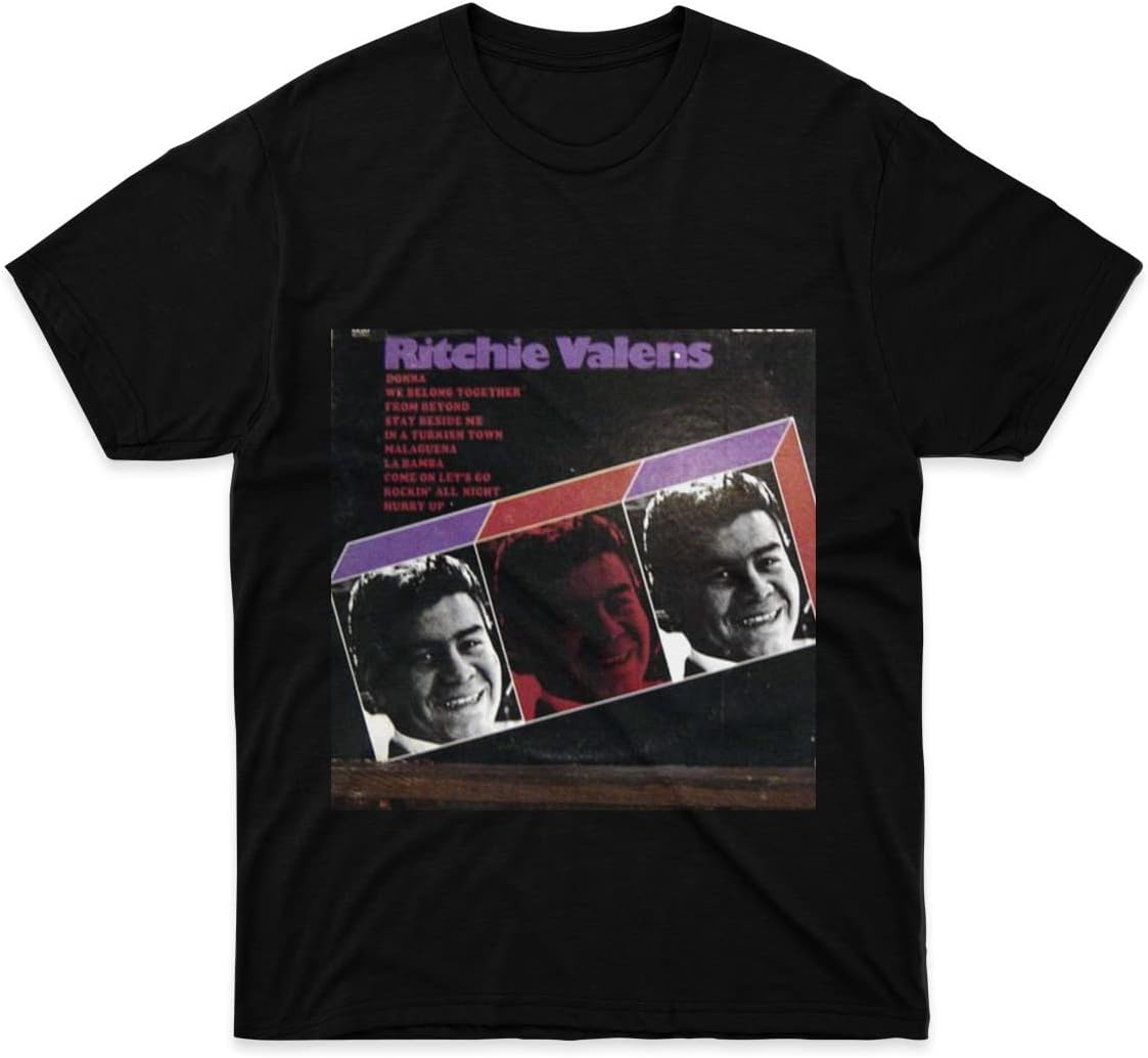 Mens Womens T-Shirt Ritchie Tee Valens Unisex La Shirt Bamba Cotton Graphic T Shirts Short ...