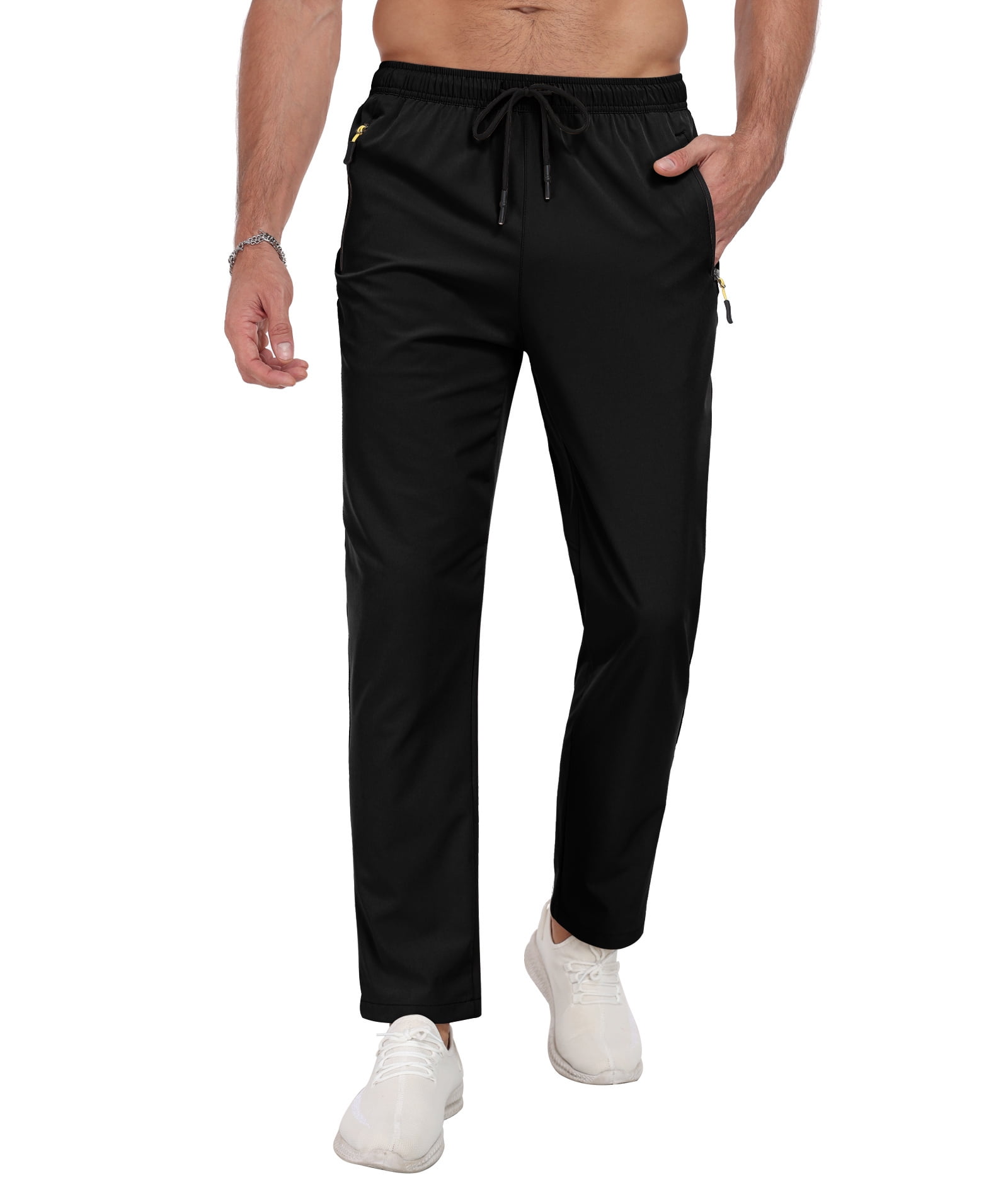 Lavenicole Mens Workout Pants Quick Dry Water Resistant Lightweight ...