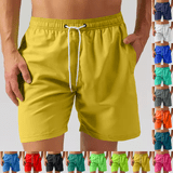 Mens Workout Shorts Drawstring Elastic Waist Quick Dry Mesh Pockets ...