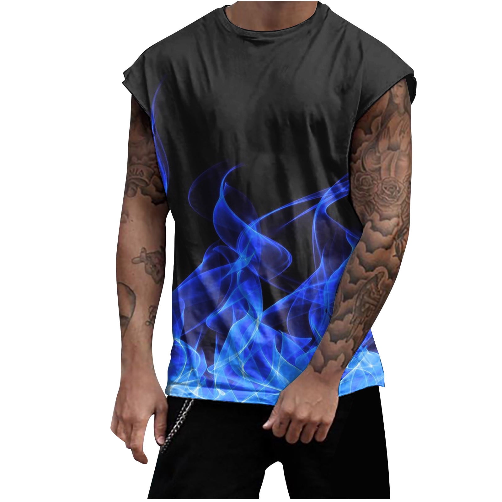 Mens Workout Tank Tops Loose Fit,Men's Sleeveless Workout Tank Tops ...