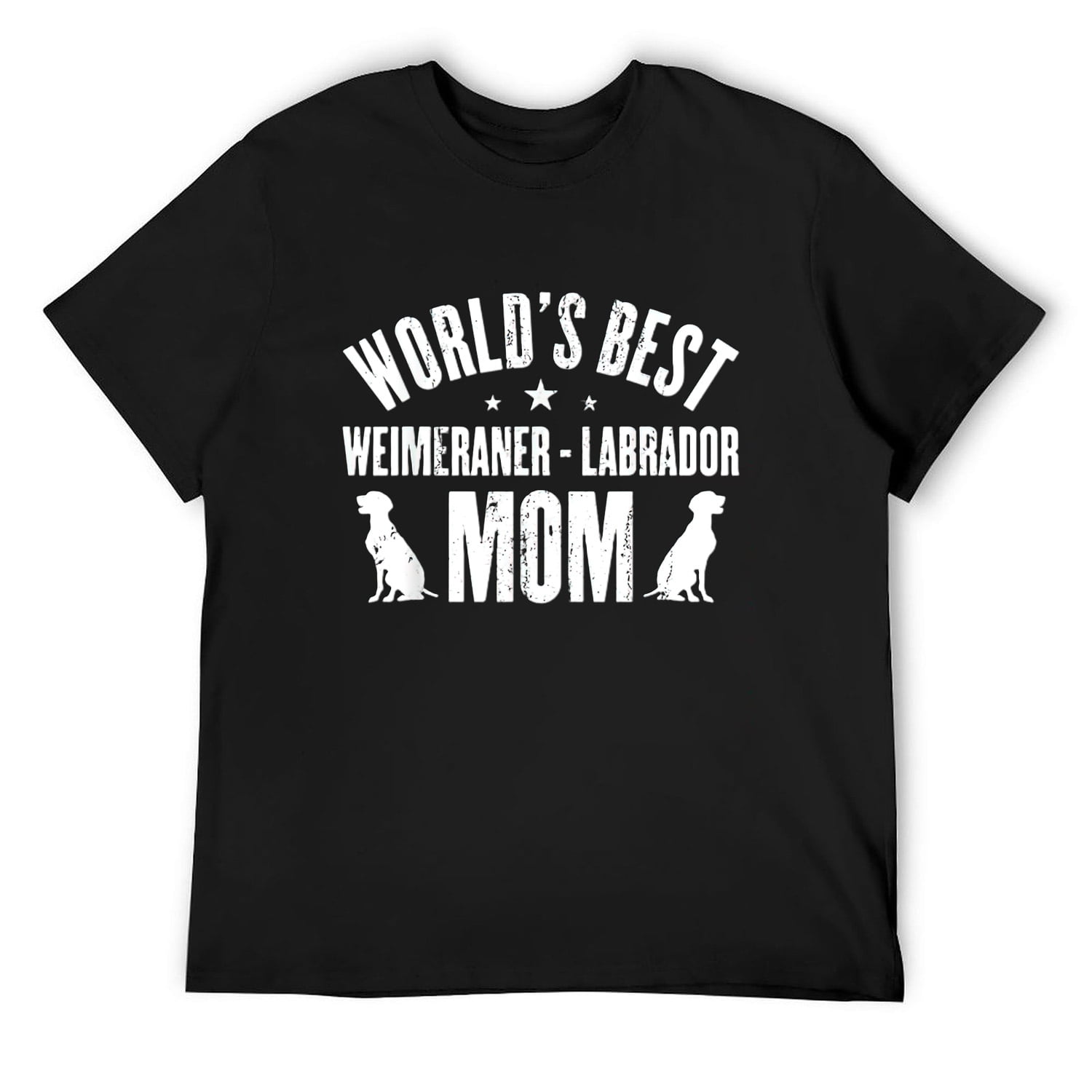 Mens World'S Best Weimeraner Labrador Mom T-Shirt Black Small - Walmart.com