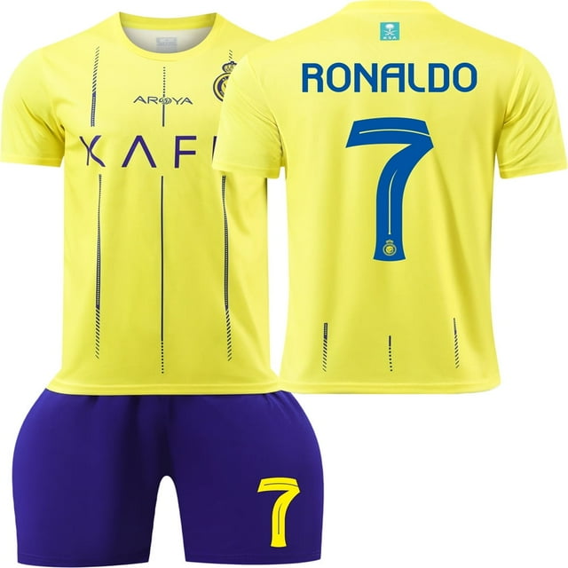 Mens/Youths 2024 Al-NASSR FC Soccer Jersey #7 Ronaldo Fans Jerseys ...
