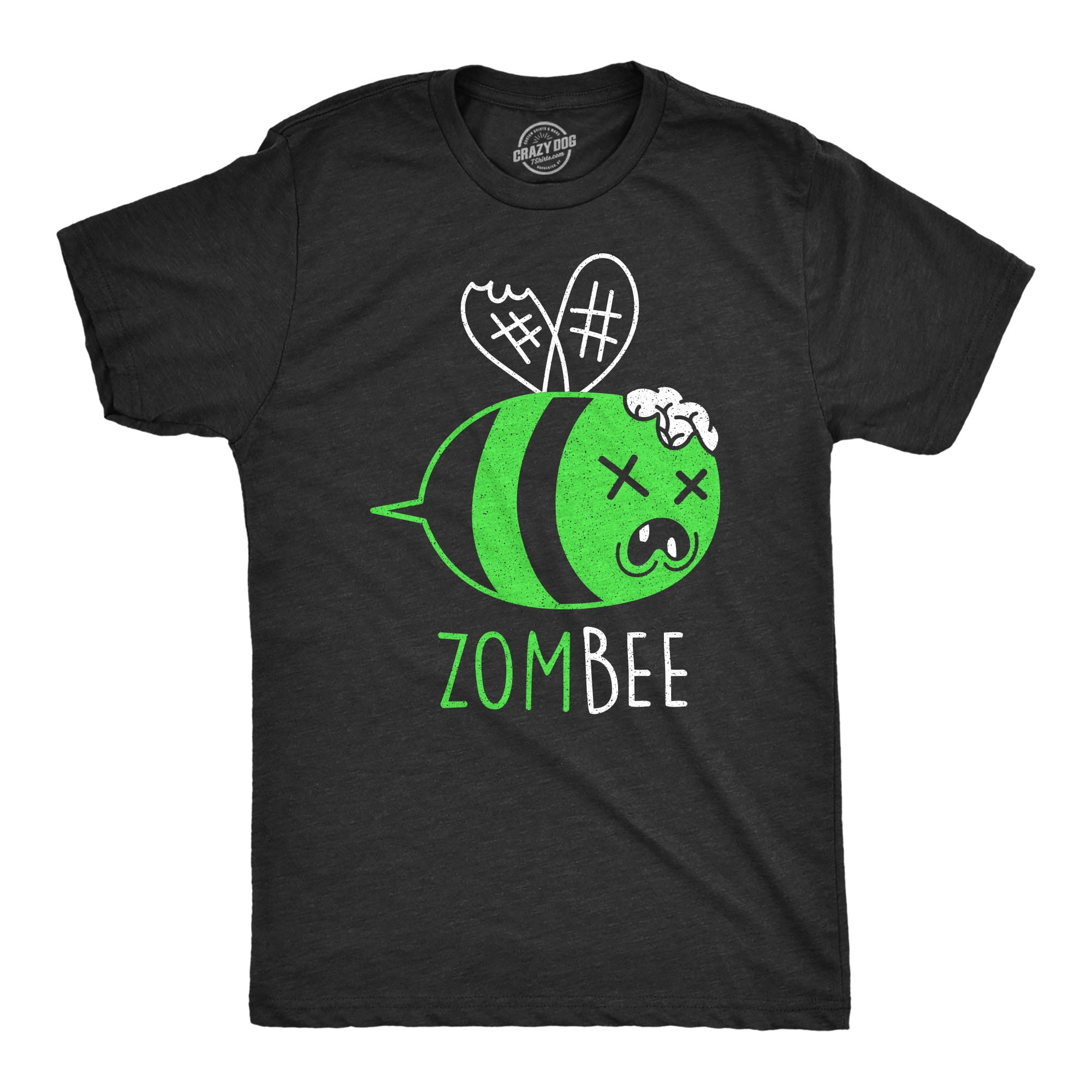 Mens Zombee Tshirt Funny Zombie Halloween Bumble Bee Novelty Graphic ...