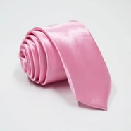 Mens Solid Hot Pink Ties Necktie - Walmart.com