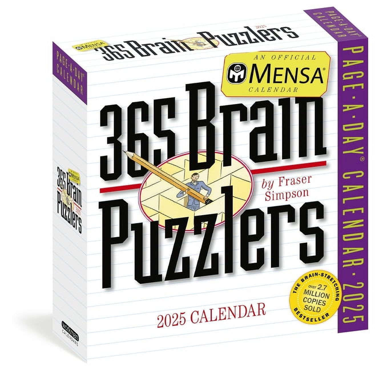 Mensa(r) 365 Brain Puzzlers Page-A-Day(r) Calendar 2025: Word Puzzles, Logic Challenges, Number ...