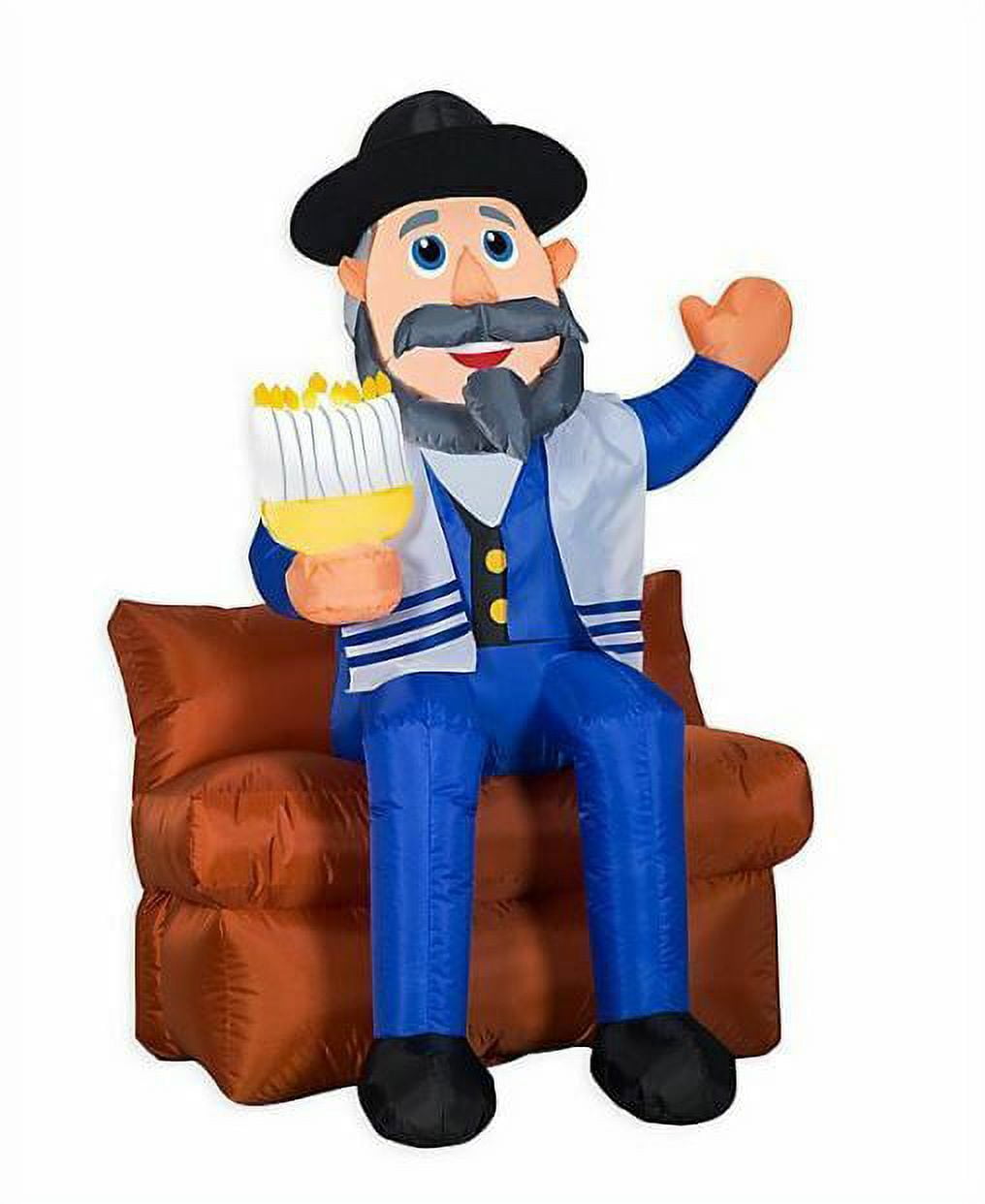 Mensch On A Bench Gemmy Airblown Inflatable Hanukkah Jewish Airblown ...