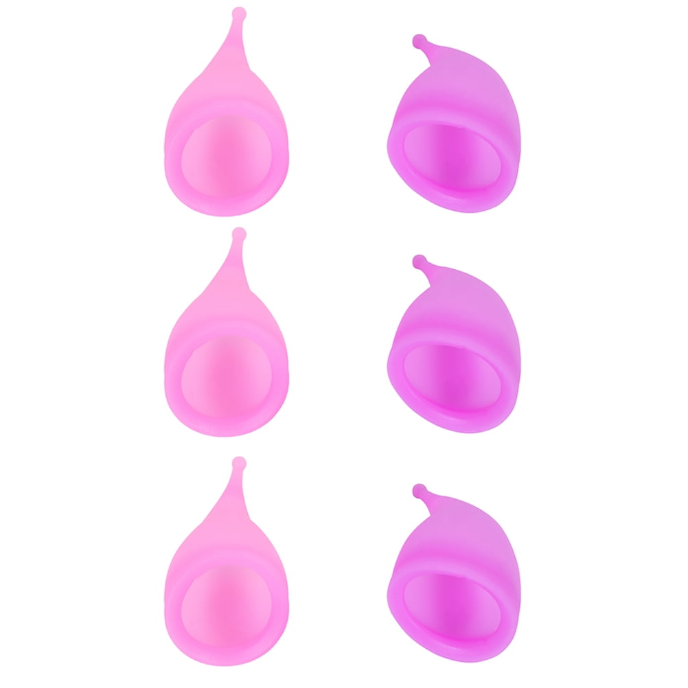 Menstrual Cup Woman Soft Rubber Cups Menstruation Purple Disc ...