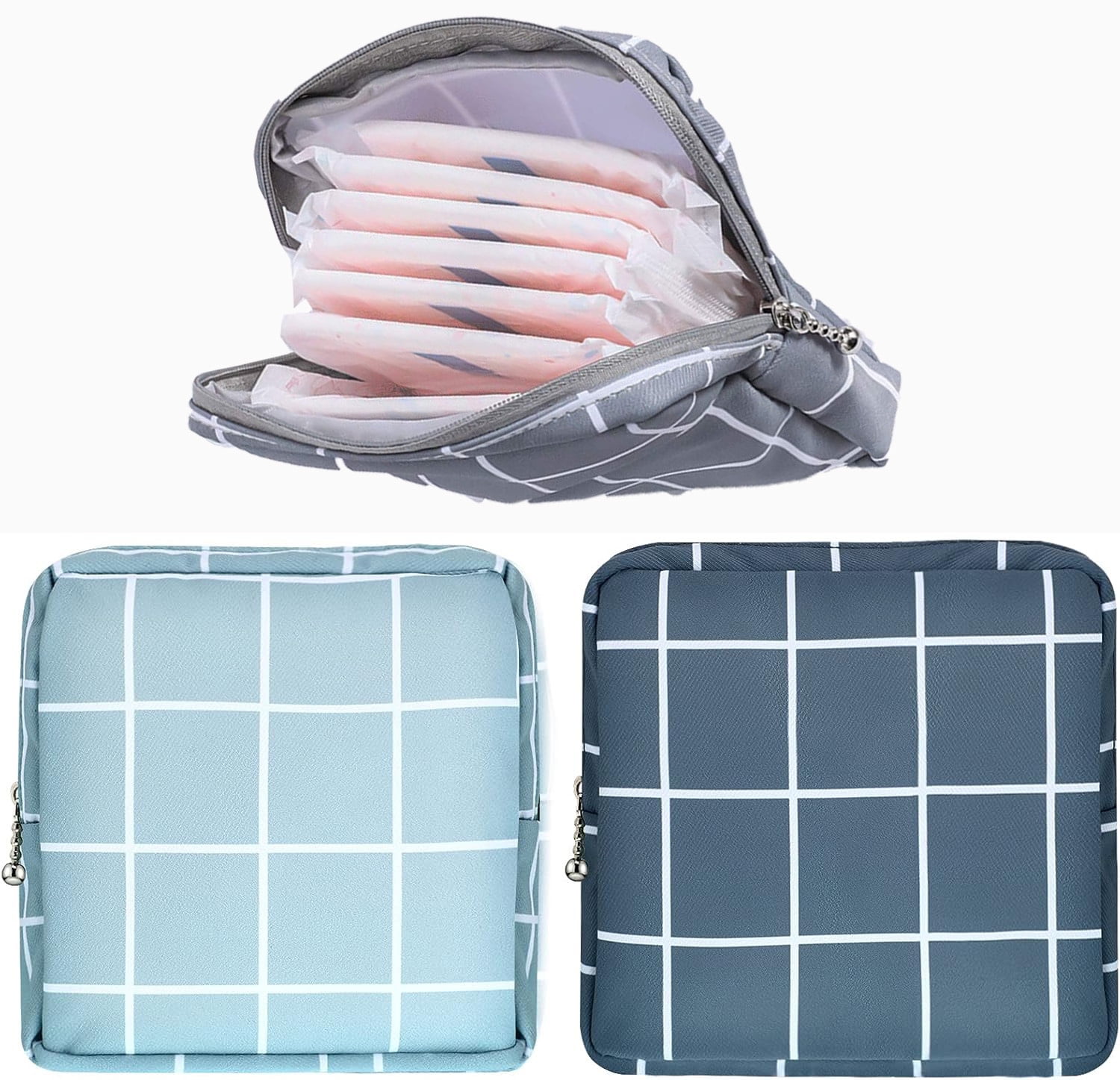 Menstrual Pads Bags,Bexikou 2 Pcs Portable Period Holder Bag Tampon ...