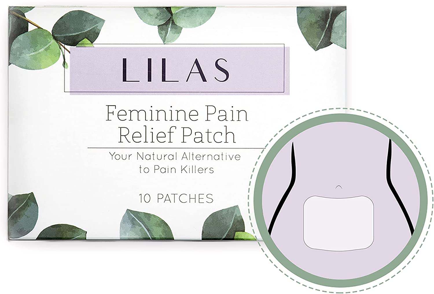 Menstrual Relief Patch (10 Pack) - Natural Pain Relief for Menstrual ...