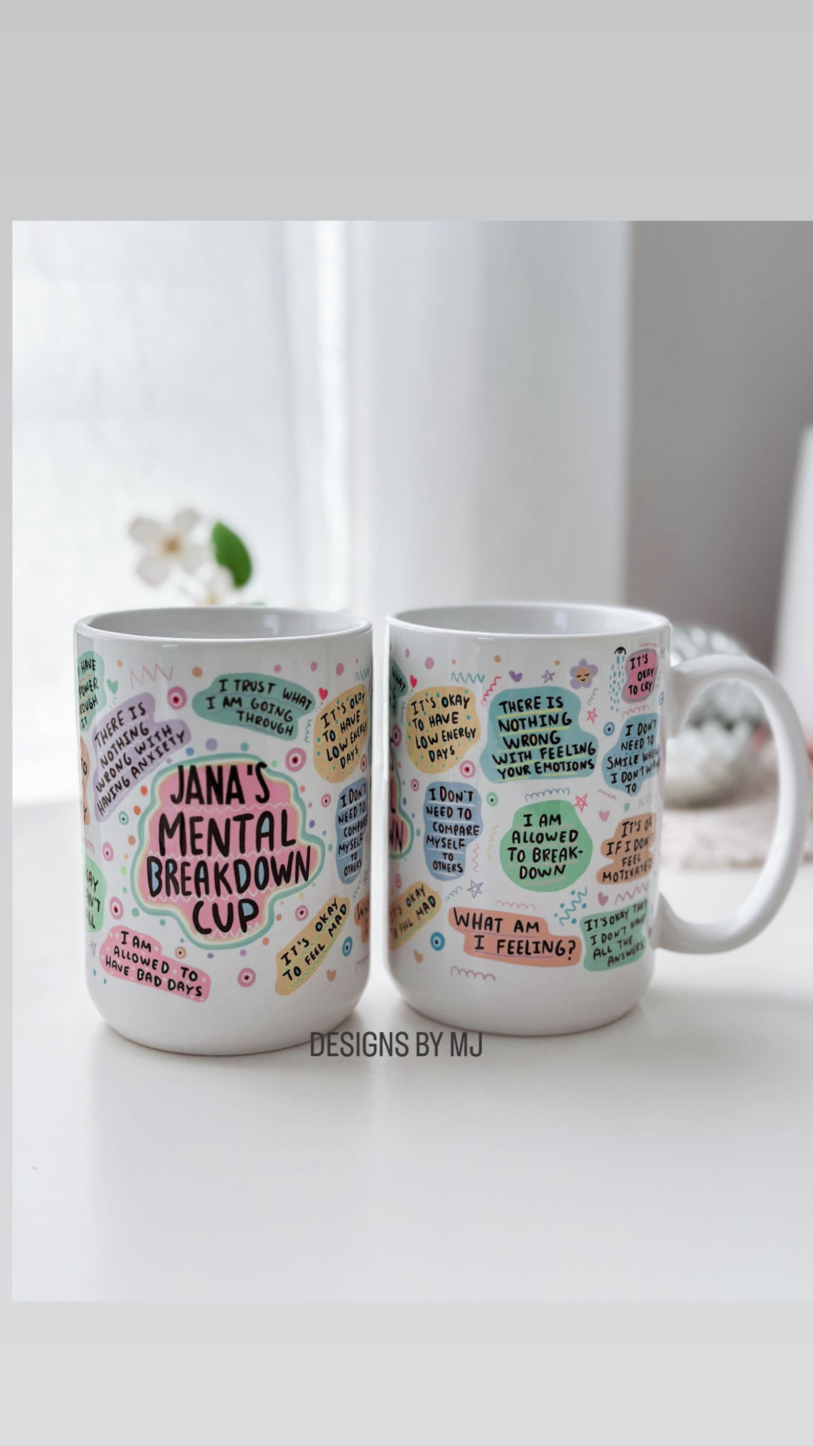My Mental Breakdown Mug with custom Name Daily affirmations mug gift ...
