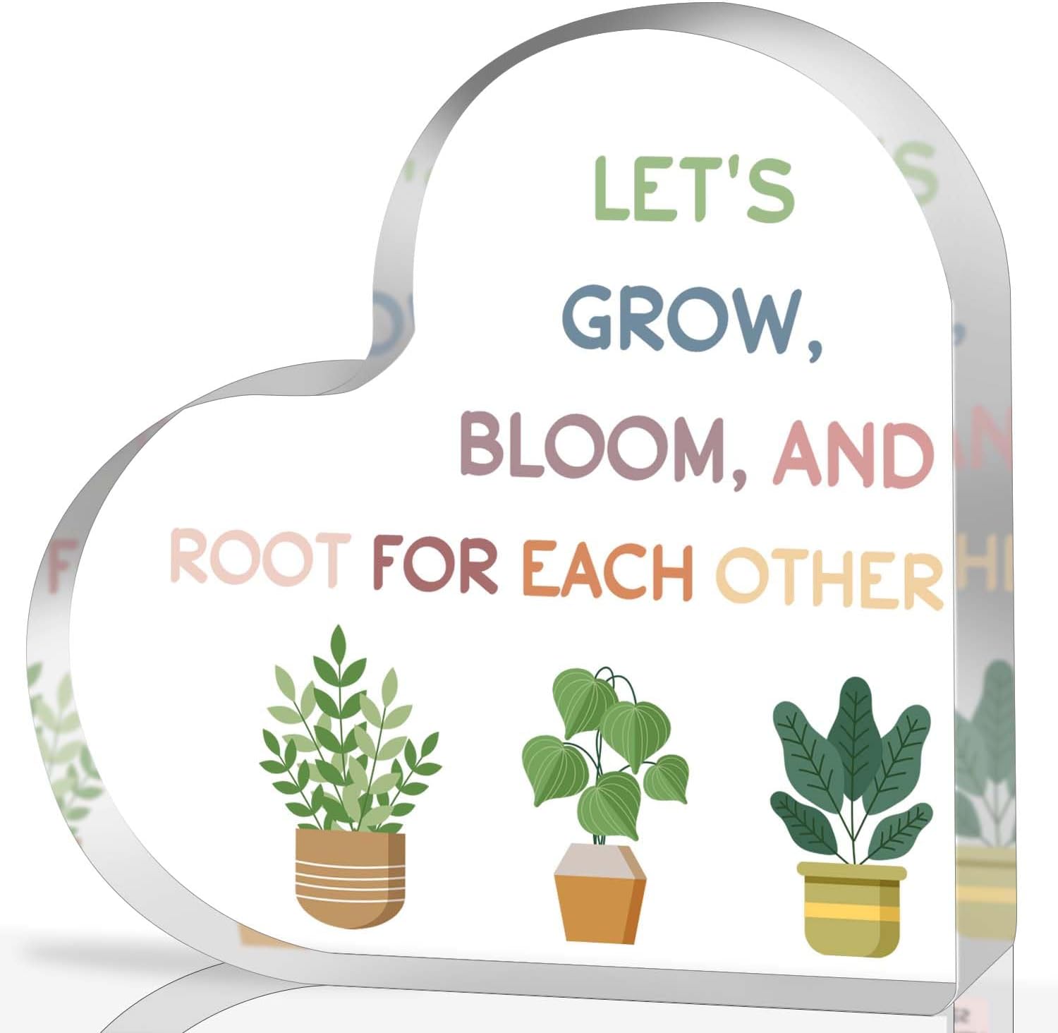 Mental Health Awareness Decor, Psychotherapy Affirmations Heart Acrylic ...