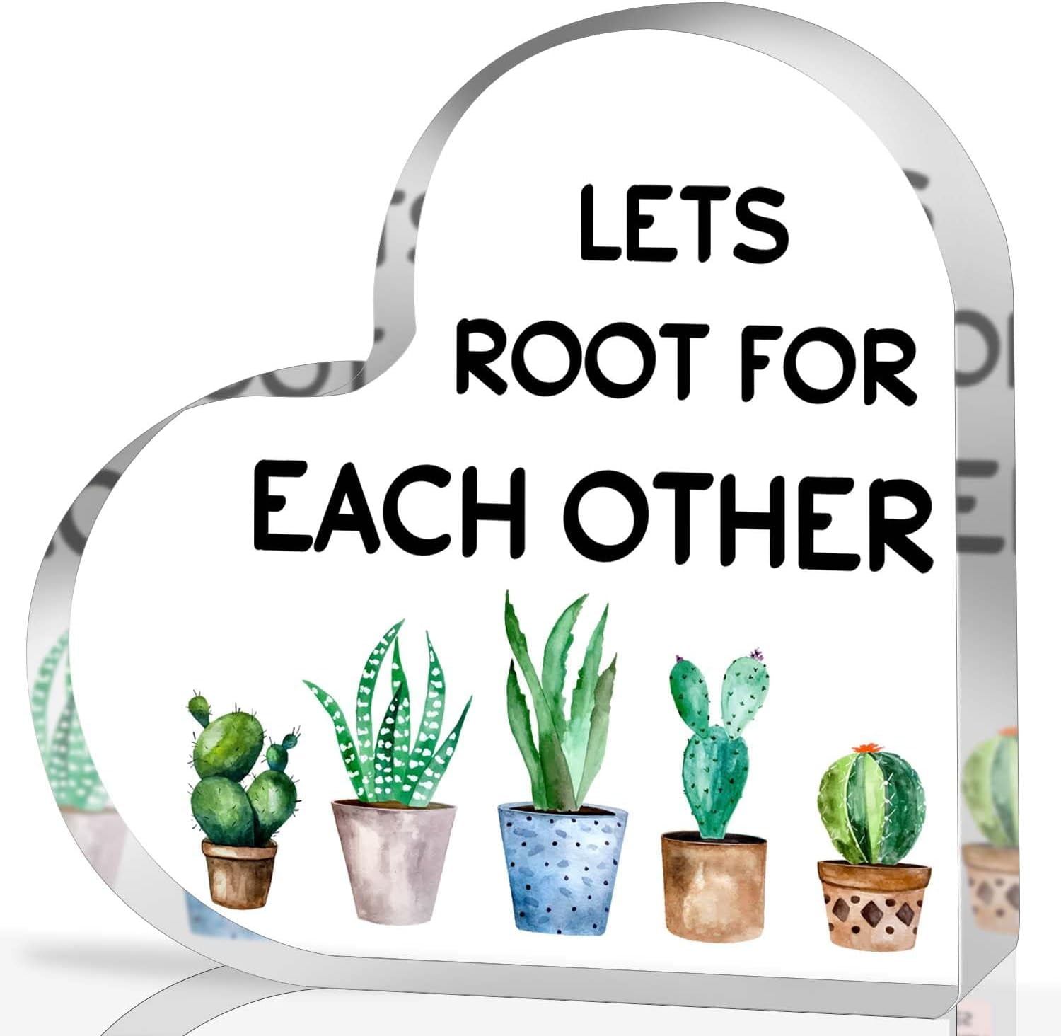 Mental Health Awareness Decor, Psychotherapy Affirmations Heart Acrylic ...