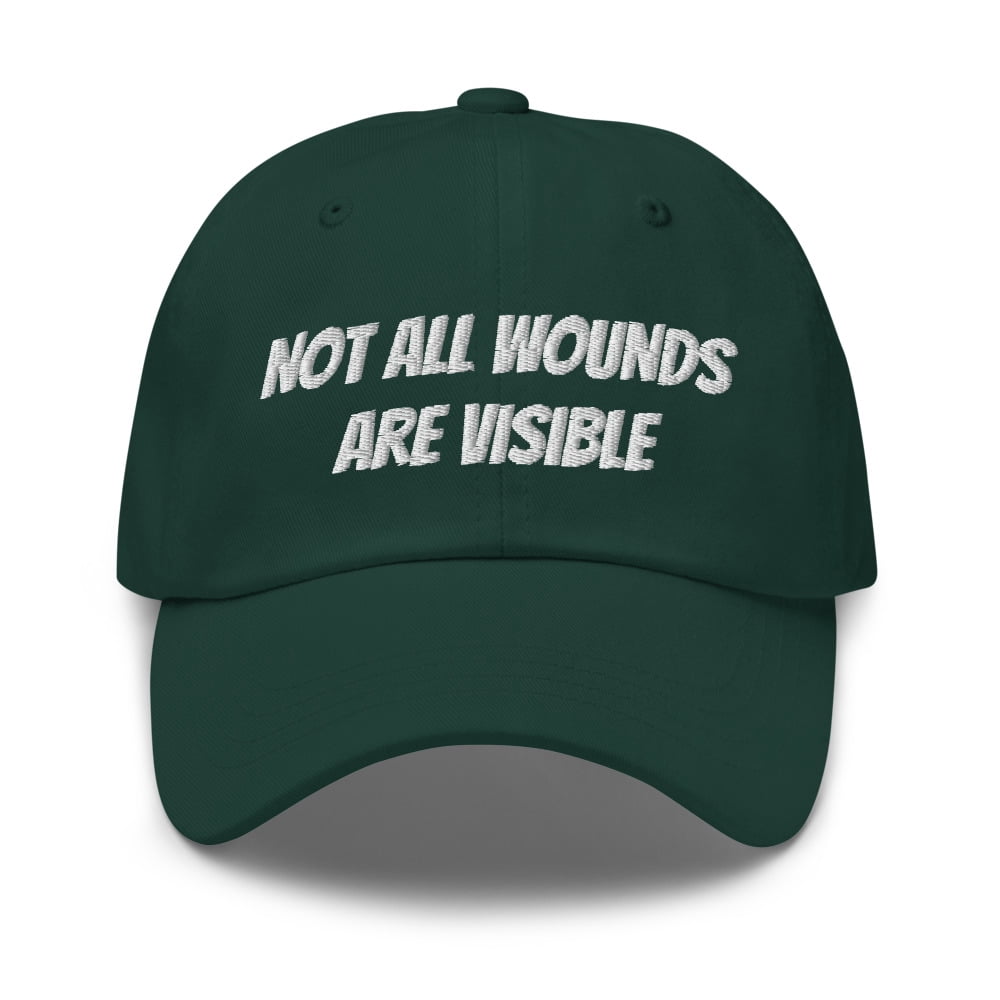 Mental Health Awareness Embroidered Dad Hat, Not All Wounds are Visible ...