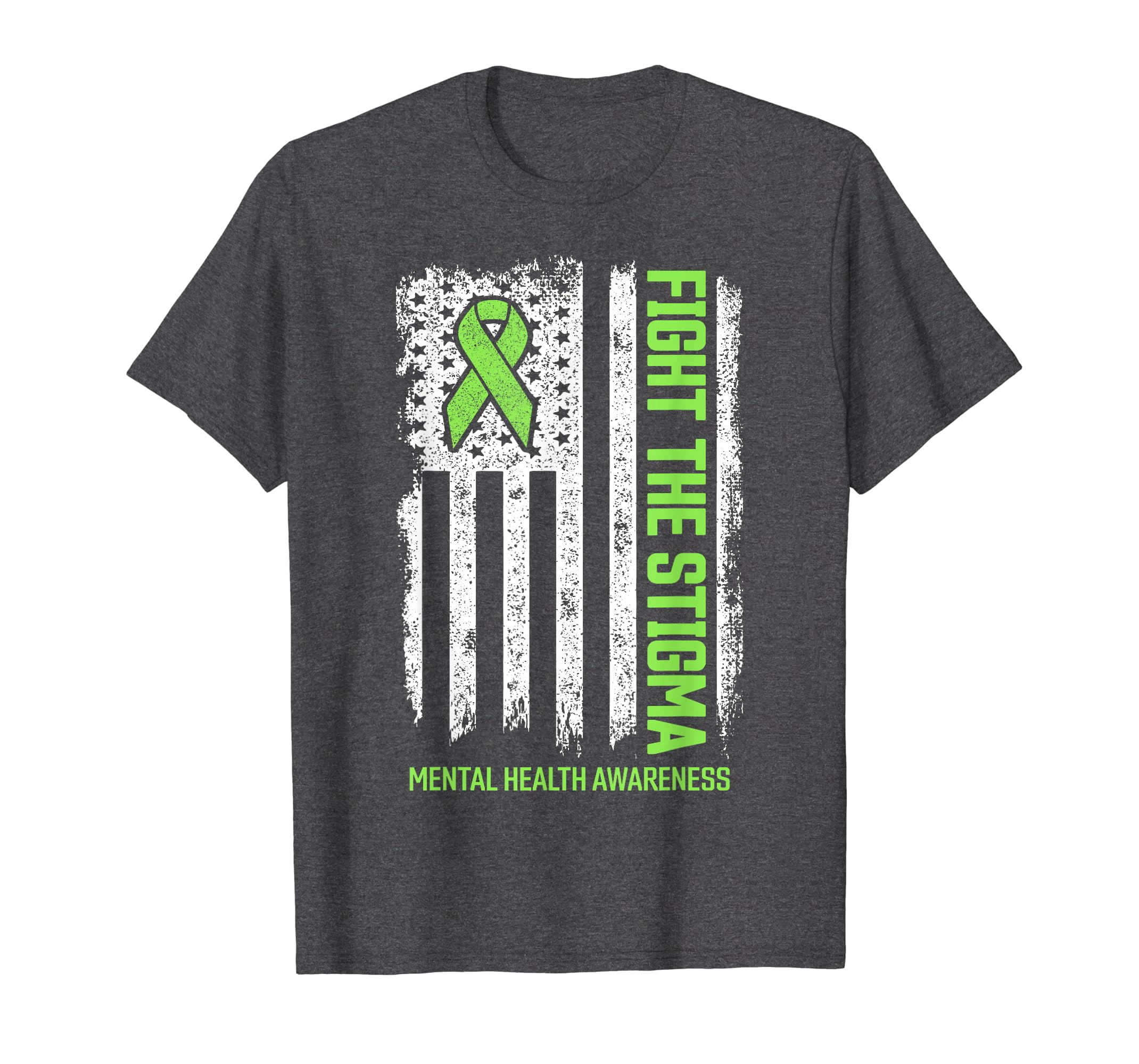 Mental Health Awareness Flag Shirts Fight the Stigma Mental Health Gift ...