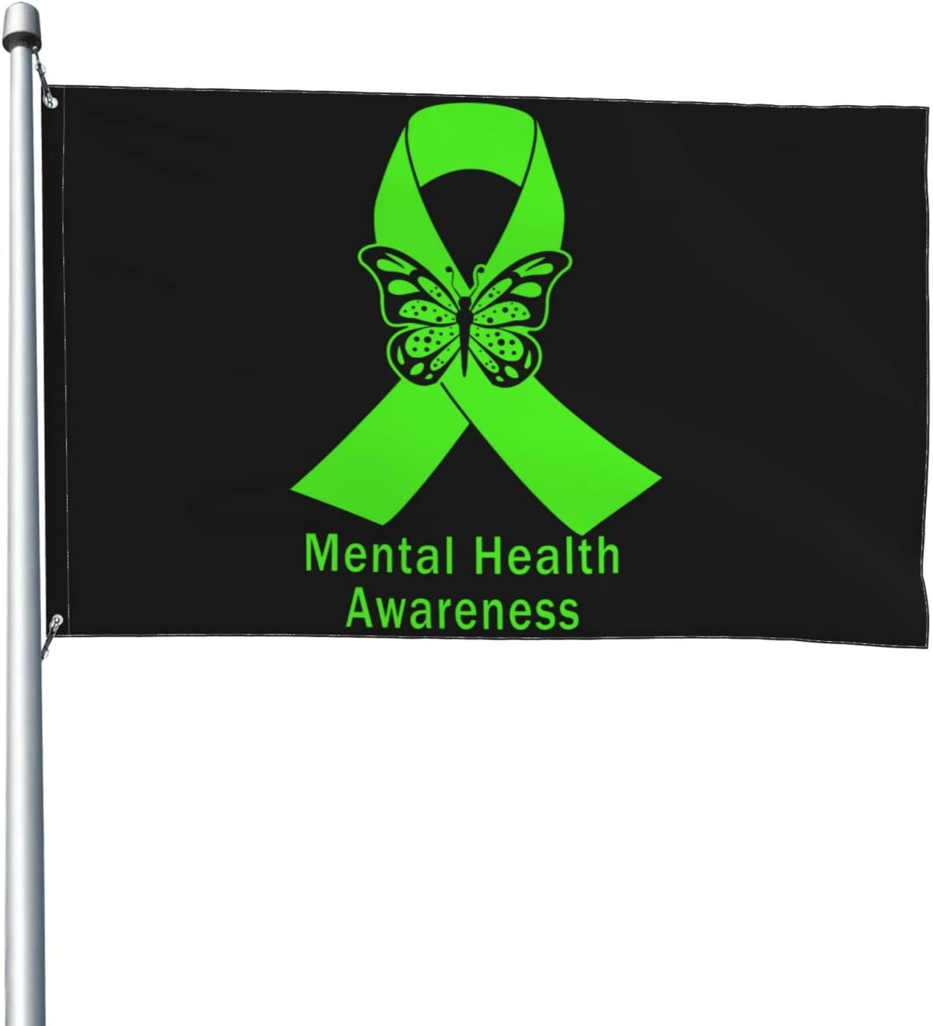 Mental Health Awareness Flags 4x6 Ft Banner Patio Lawn & Garden Outdoor ...