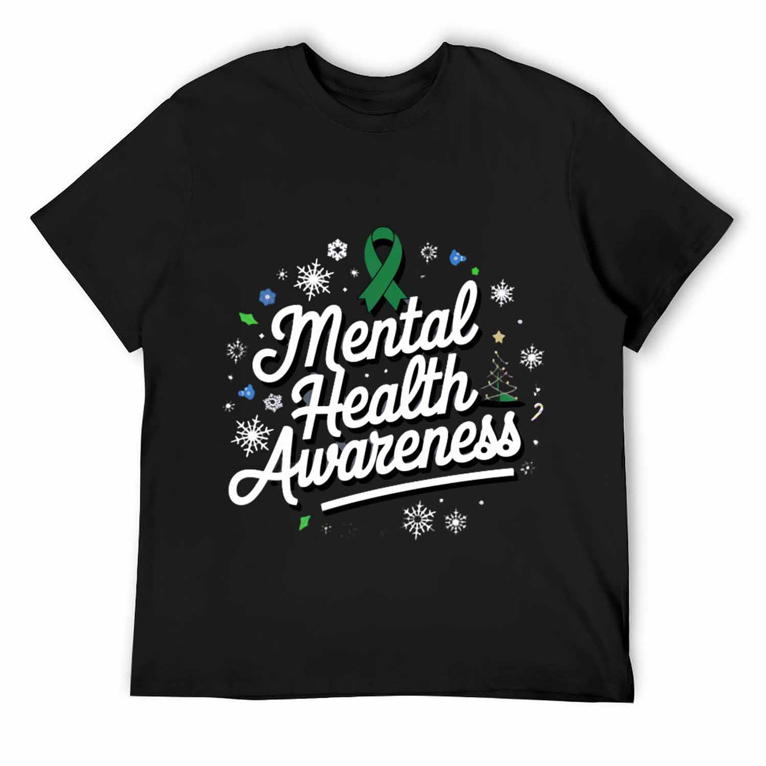 Mental Health Awareness Green Ribbon Sunflower Mental Health Awareness T-Shirt - Walmart.com