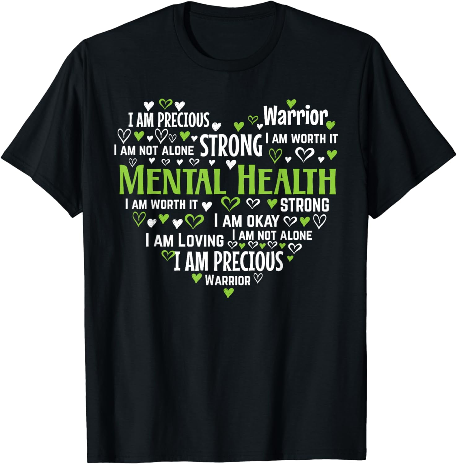 Mental Health Awareness Heart End The Stigma Support T-Shirt - Walmart.com