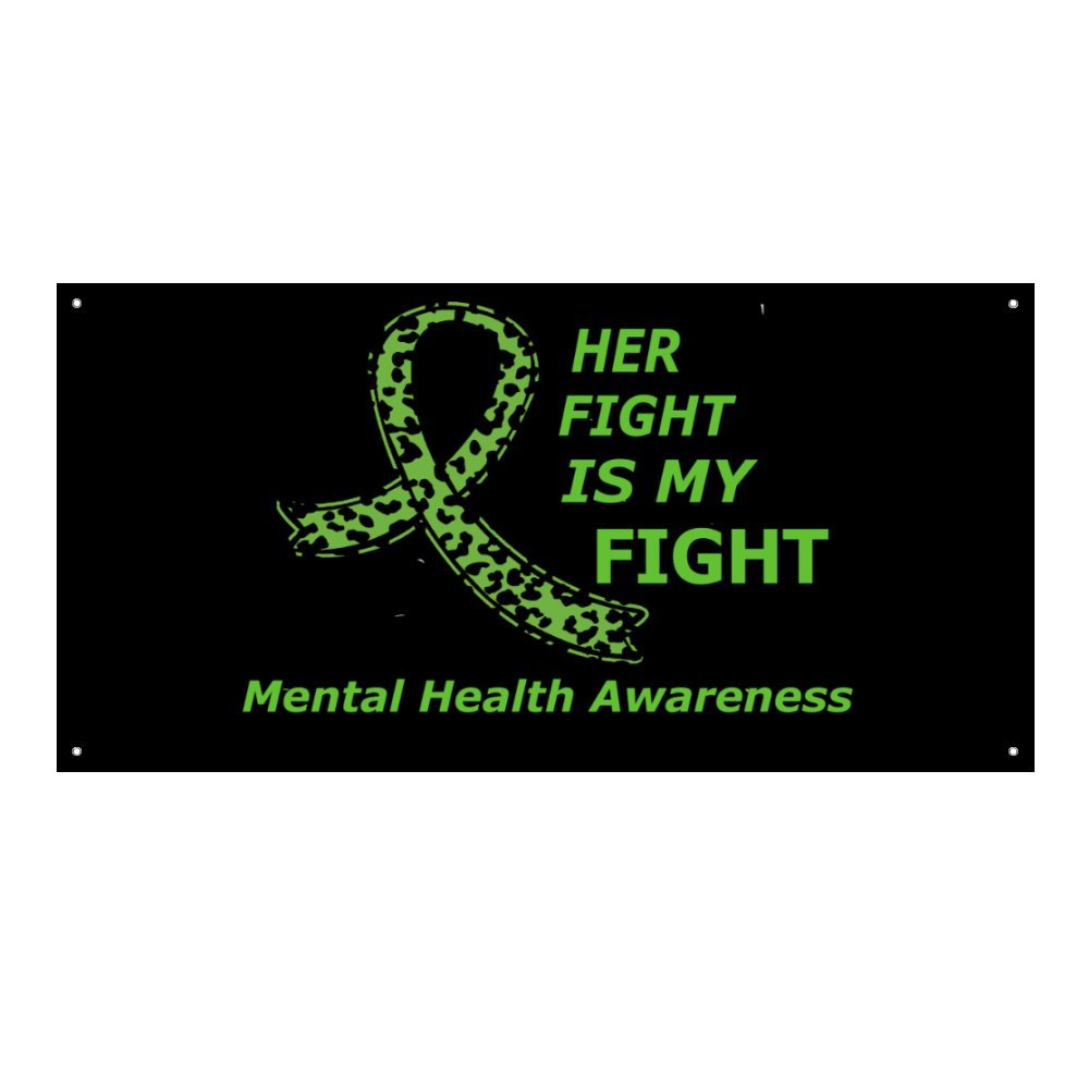 Mental Health Awareness Month 2022 Banners Flag Hanging Backdrop Sign Wall Decoration And ...