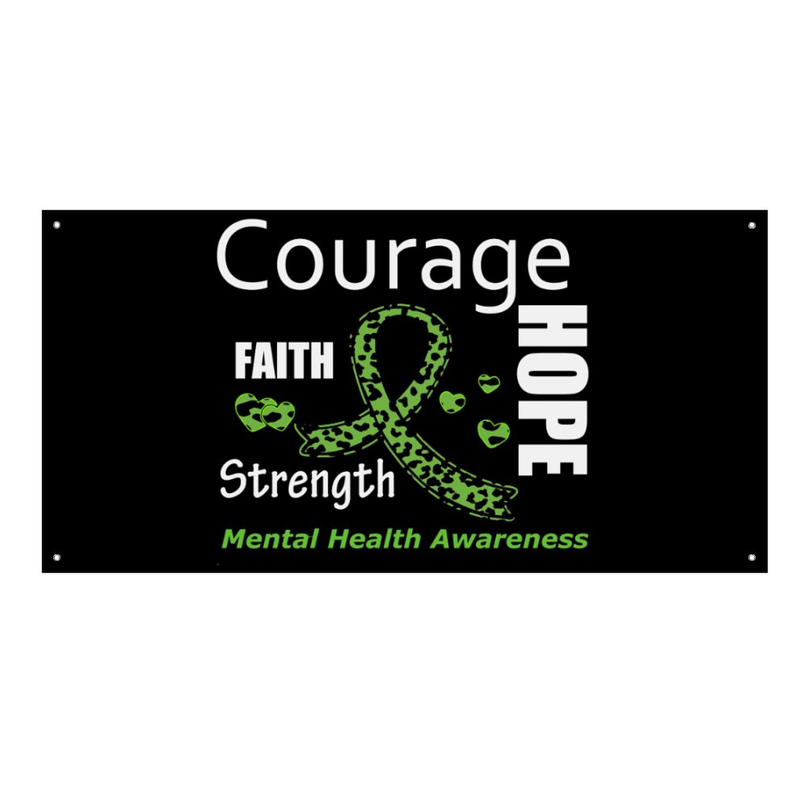 Mental Health Awareness Month Banners Flag Hanging Backdrop Sign Wall ...