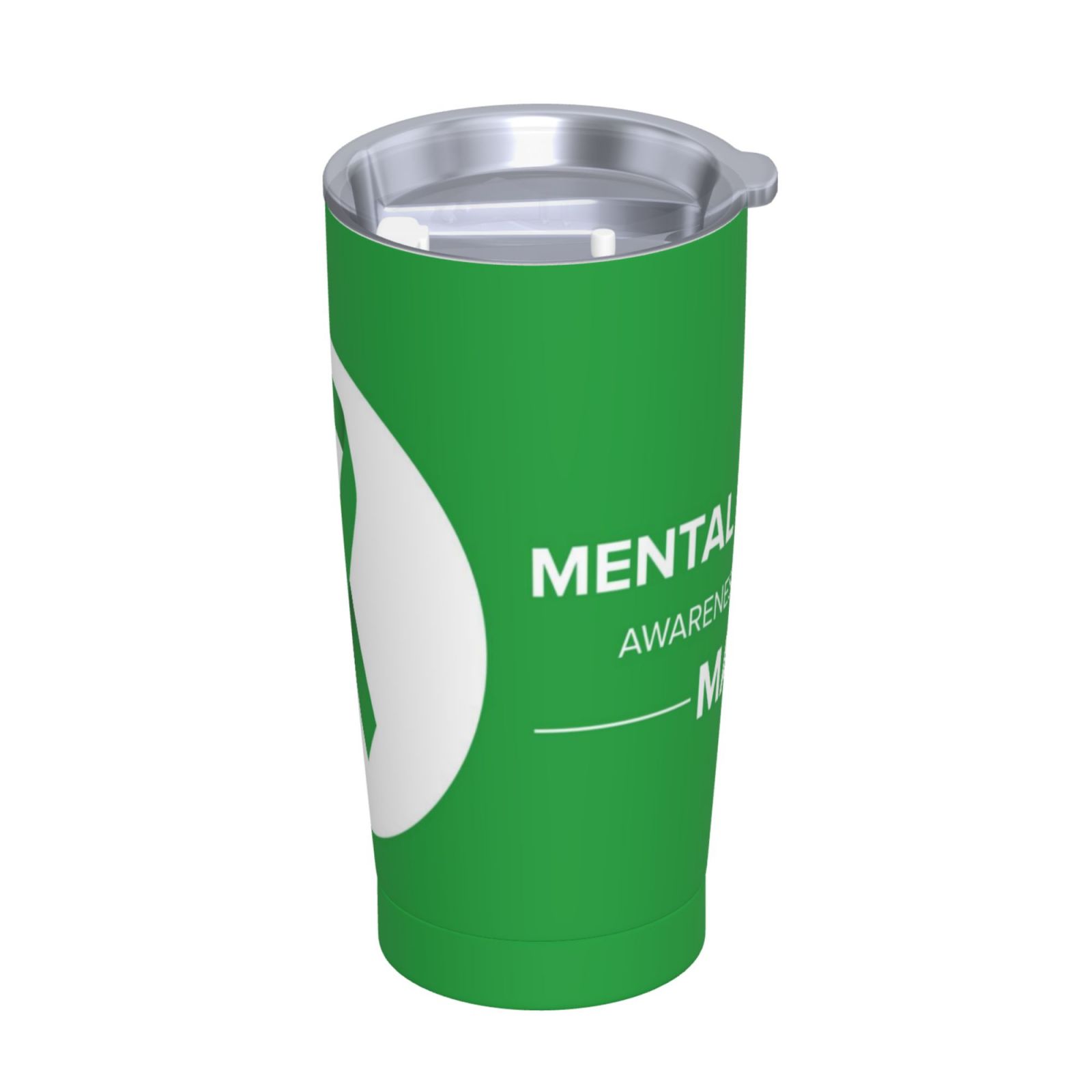 Mental Health Awareness Month Green Ribbon 20oz Stainless Steel Thermal ...