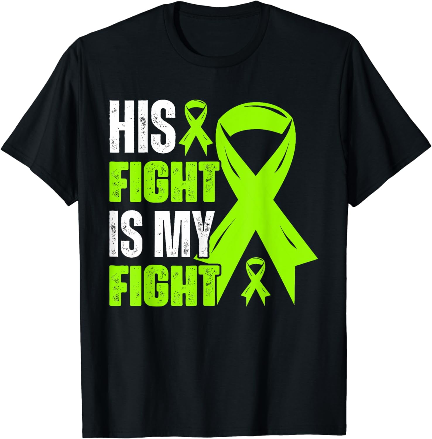 Mental Health Awareness Month Green Ribbon Fight The Stigma Cotton T ...