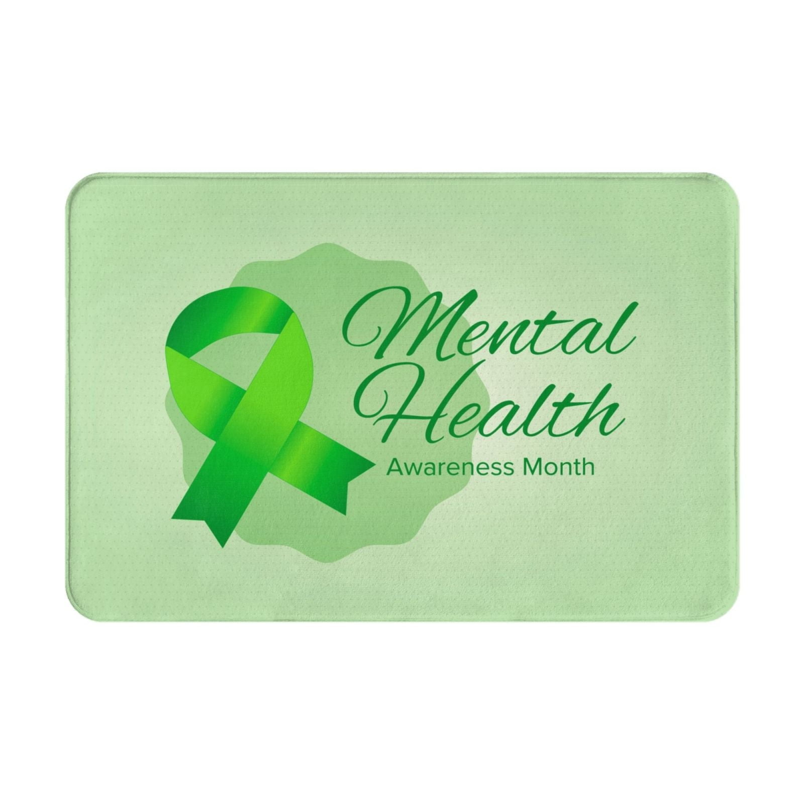 Mental Health Awareness Month Indoor Door Mat 16"X24"Entryway Rug ...